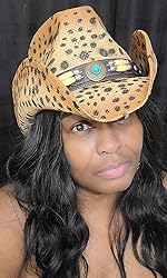 SWAMP HATZ Cheetah Print Straw Cowboy Hat for Men and Women - Hand ...