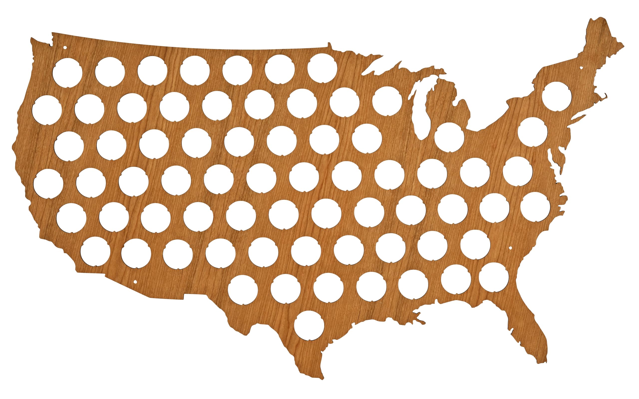 Amazon.com: USA Beer Cap Map Cherry - Skyline Workshop - Beautiful and ...