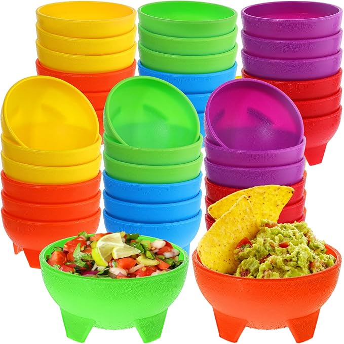 Amazon.com: meekoo 36 Pcs Mexican Salsa Bowls Multi Color Serving Bowls ...