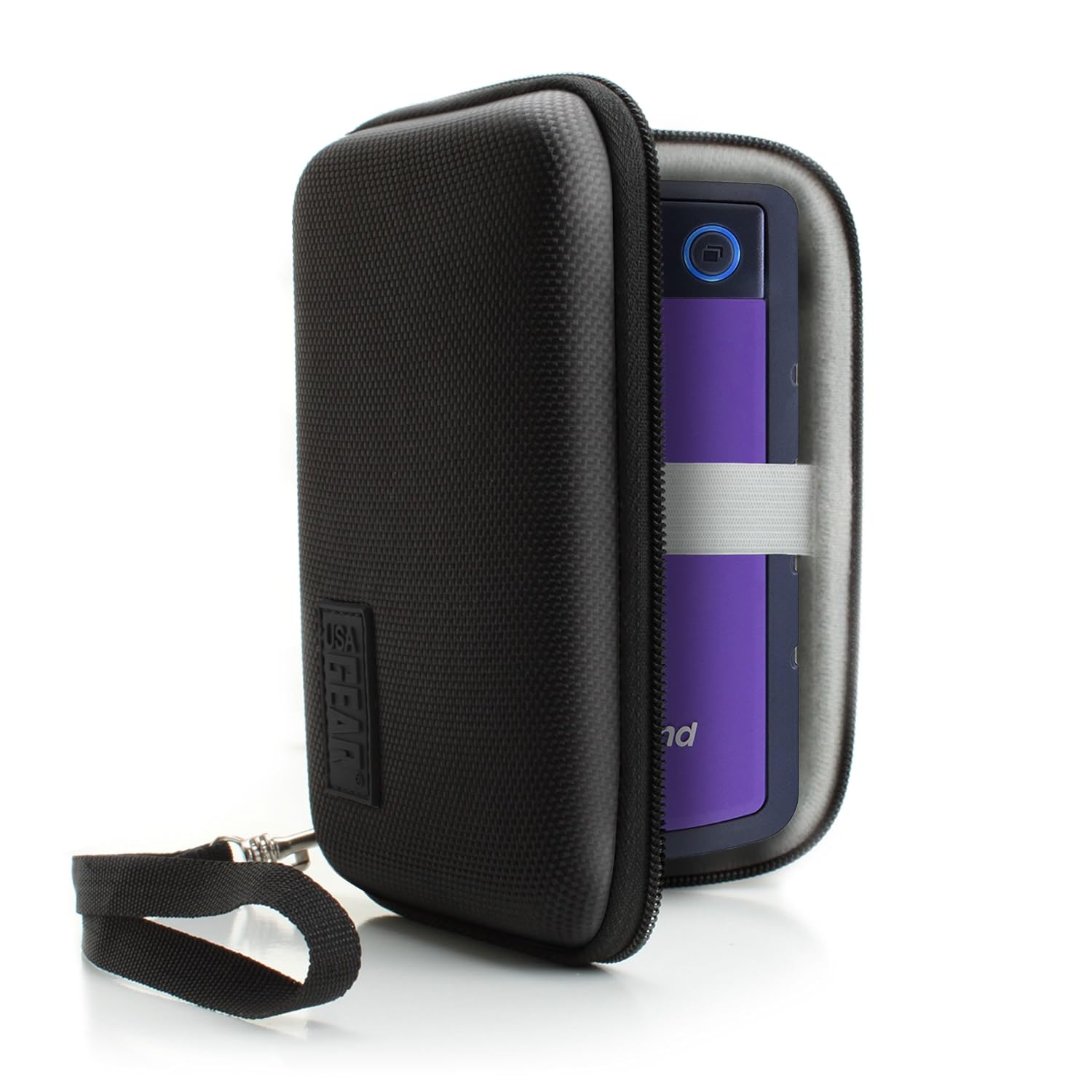 USA Gear Hard Shell External Hard Drive Carrying Case - Works With ...