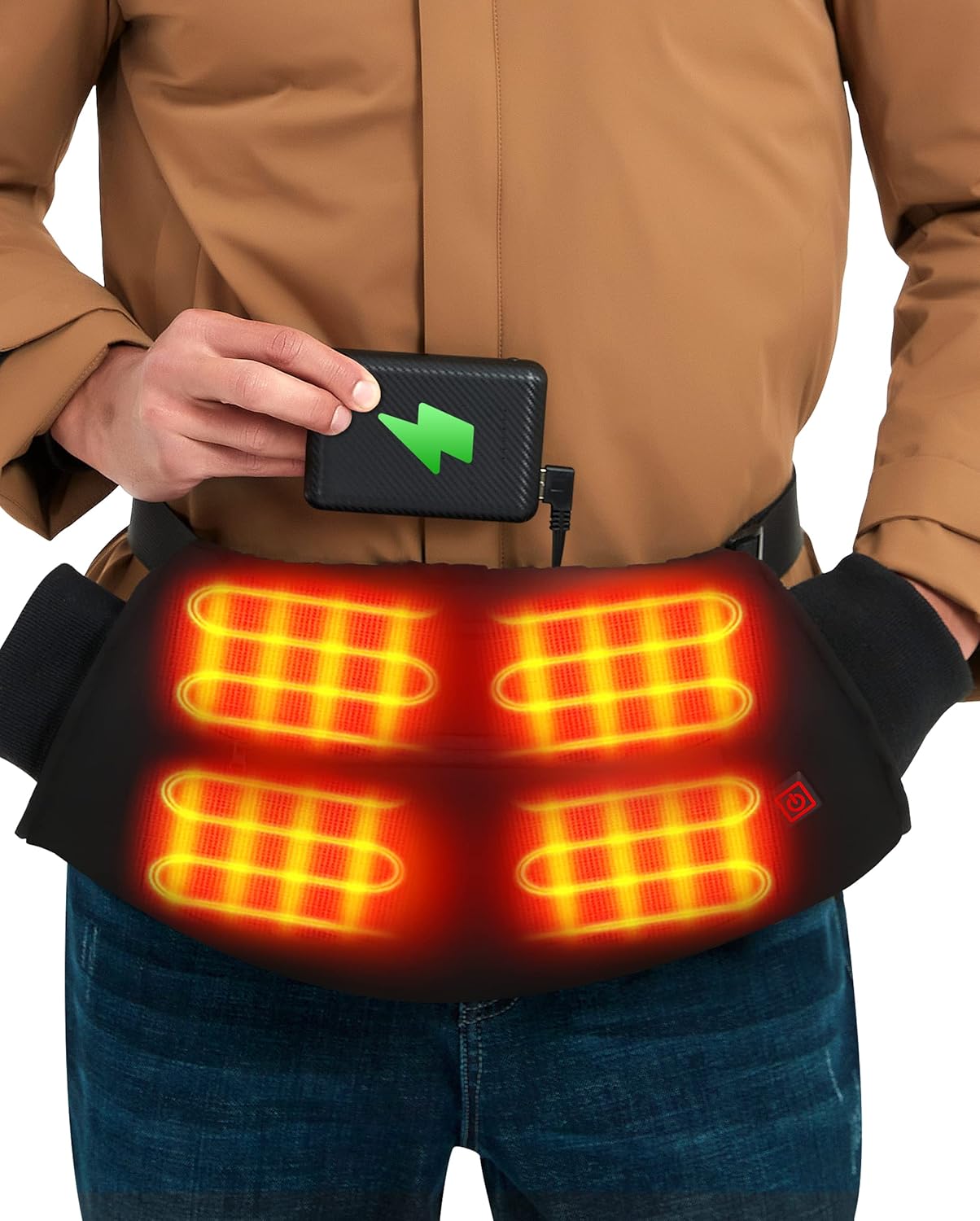 Amazon.com: 10000mAh Hand Warmer Pouch - Heated Hand Muff, 4 Heating ...