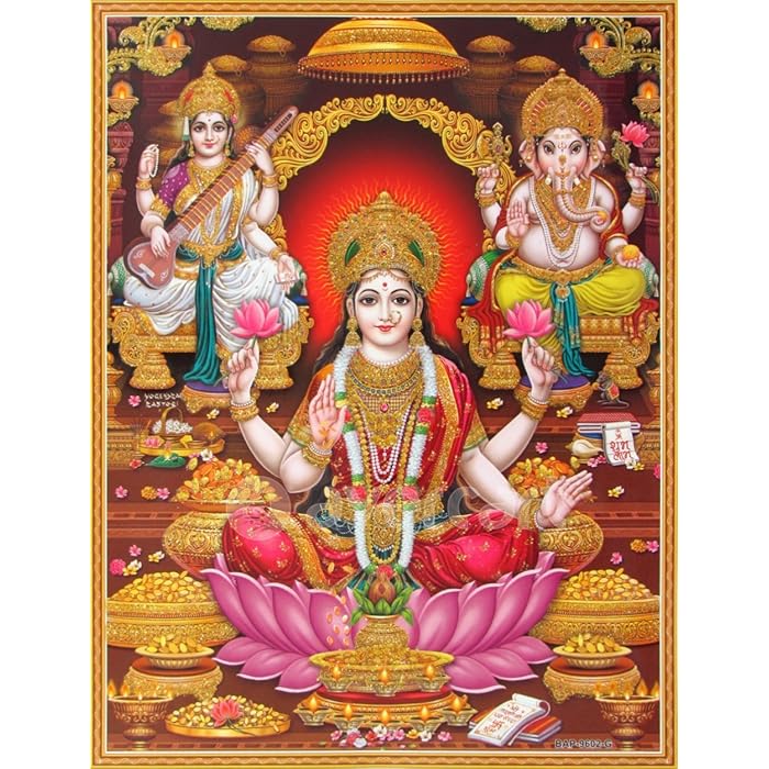 Buy by ultimate poster Shri Lakshmi/Laxmiji/Goddess of Wealth with ...