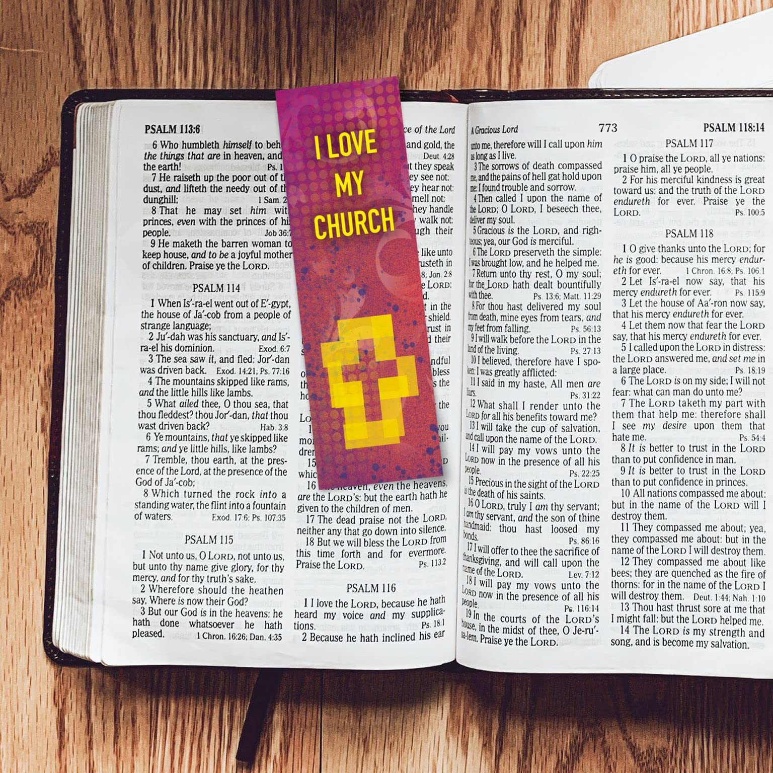 Snapklik.com : I Love My Church, Bulk Pack Of 25 Christian Bookmarks ...
