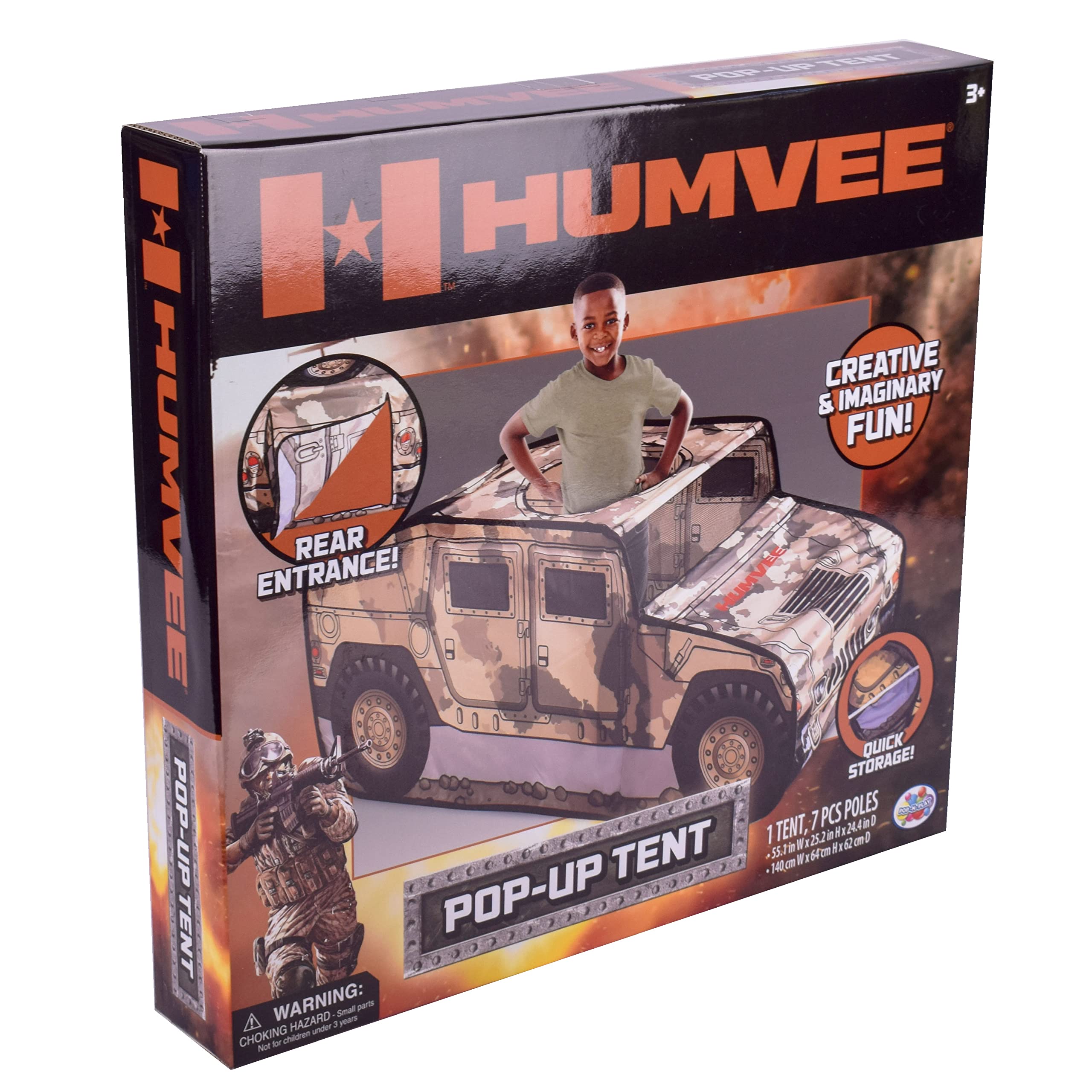 Sunny Days Entertainment Humvee Pop Up Tent - Children's Camo Pop Up ...