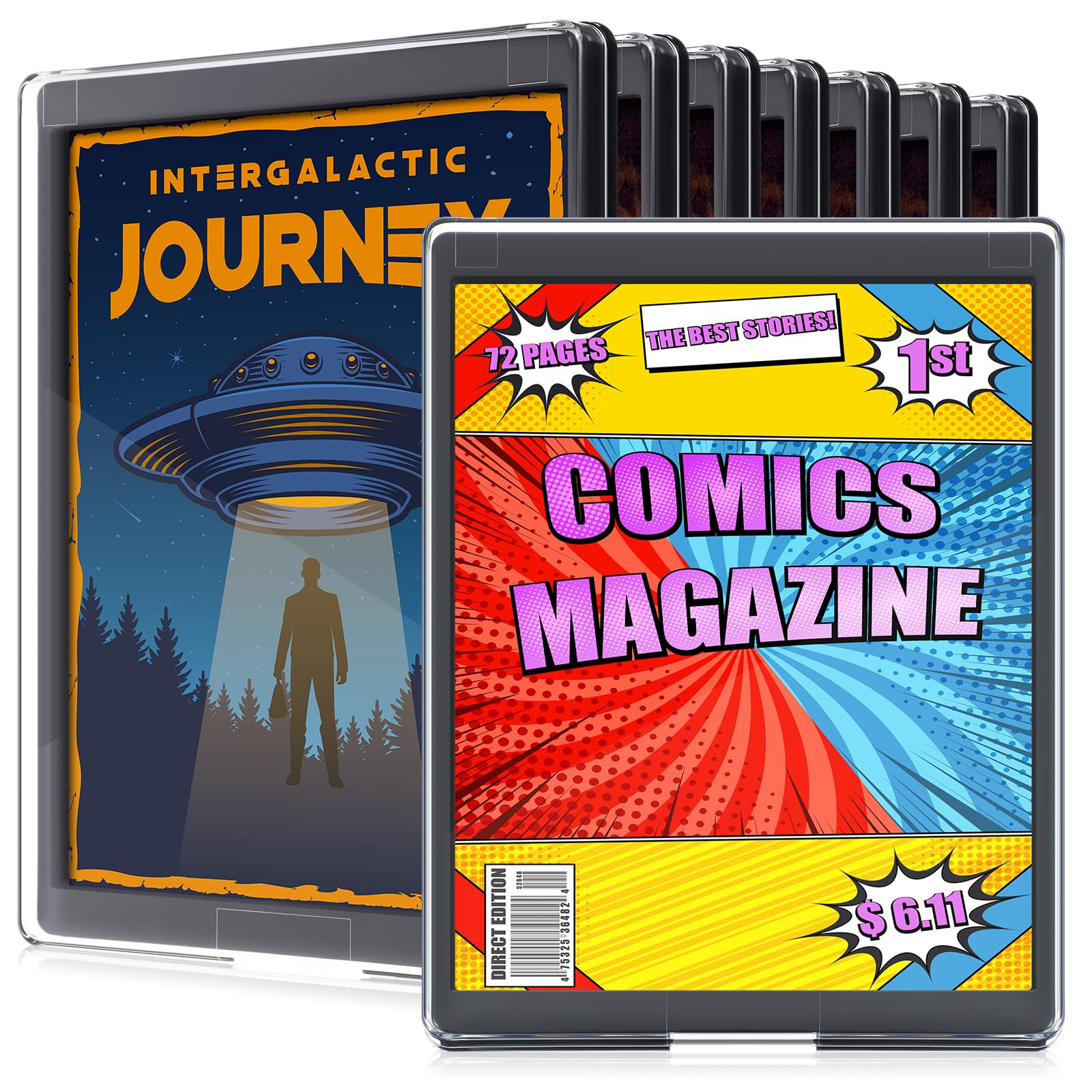 Amazon.com: Lemosae 8 Pack Comic Book Frame UV Protection Comic Book ...