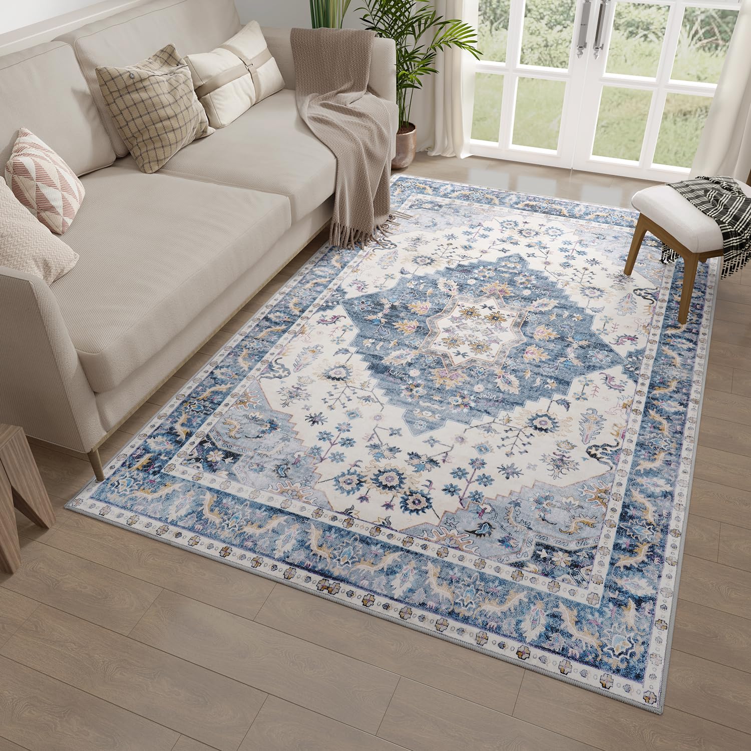 Amazon.com: Hargiis Area Rug, 3x5 Entry Rug Non-Slip Washable Indoor ...