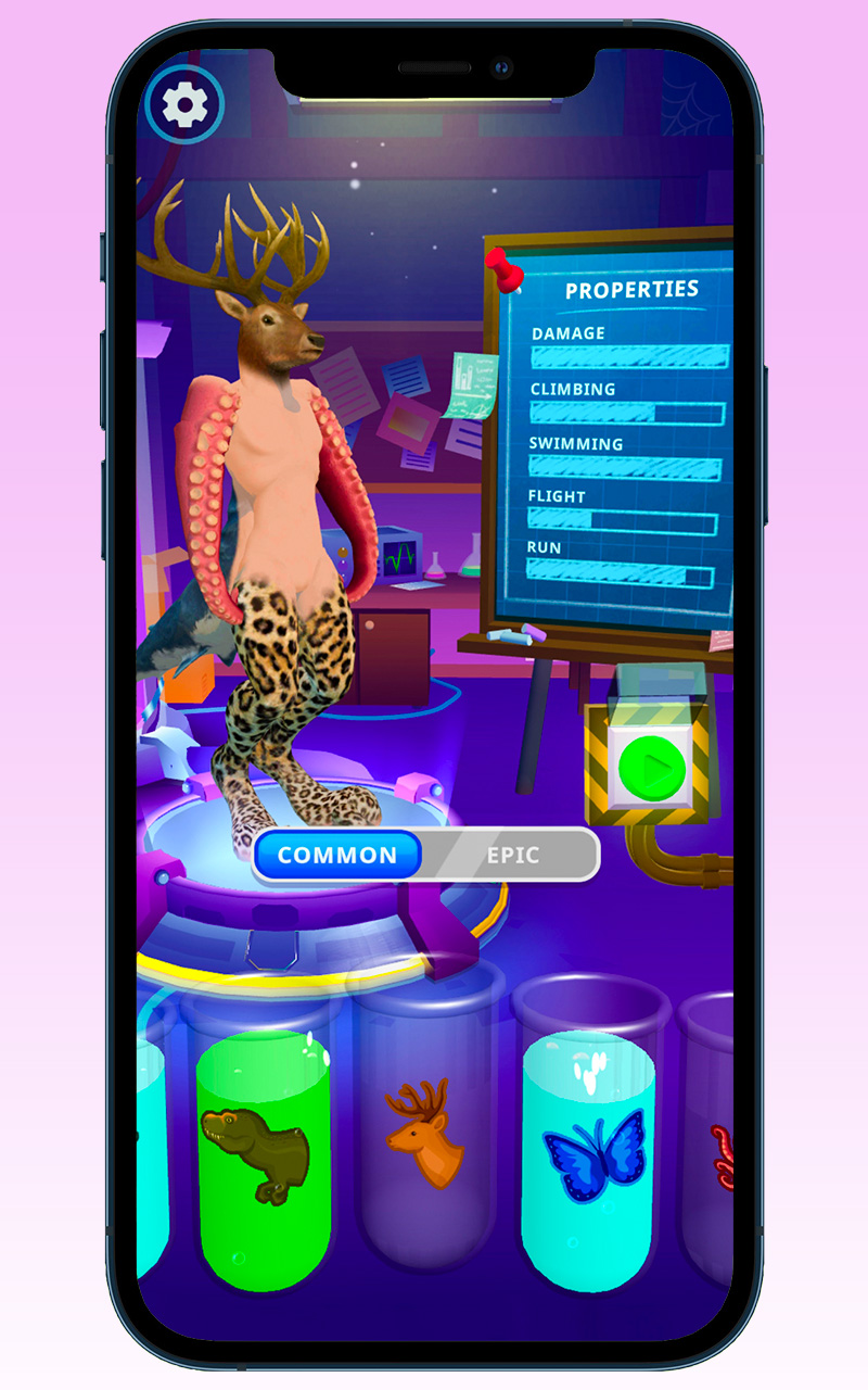 Merge Animals Race 3D Mutant Runner: Human DNA Evolution Genetic Fusion ...