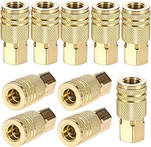 Amazon.com: Industrial Air Hose Fittings, 10 Pack 1/4 Quick Connect ...