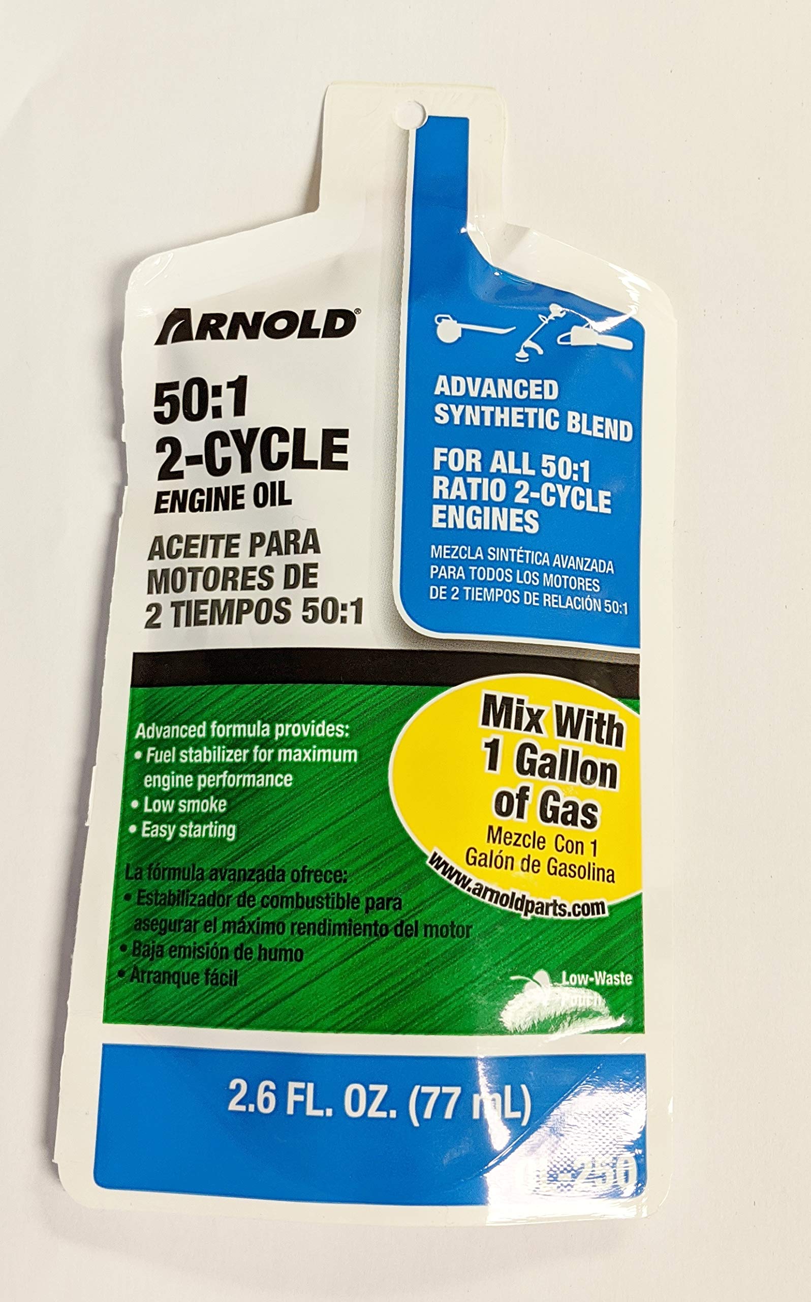 Amazon.com: Arnold 2-Cycle 50:1 Engine Oil - 2.6 oz. (Single Pack ...