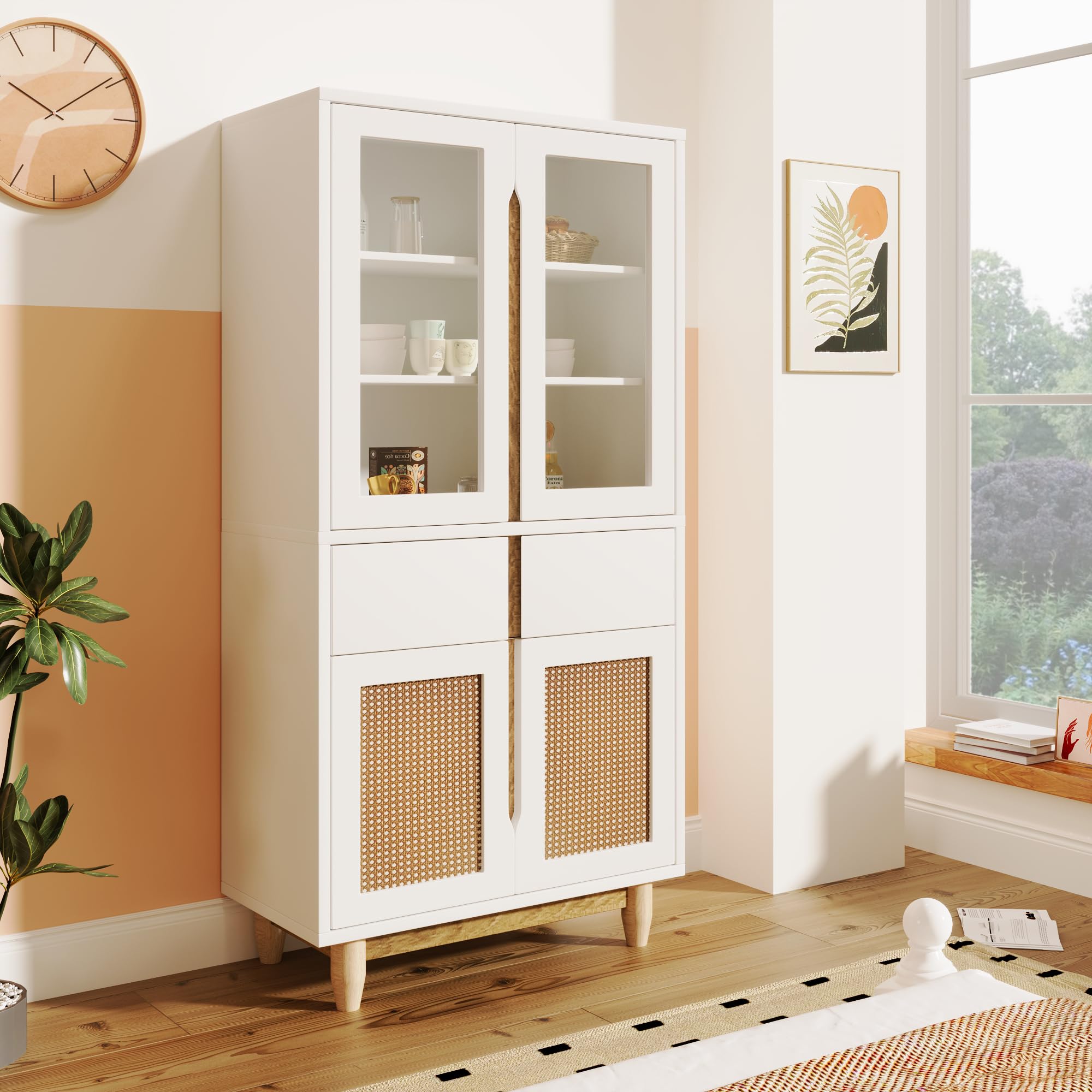 Armarios Altos Con Puertas Amazon.com: Function Home Armario De