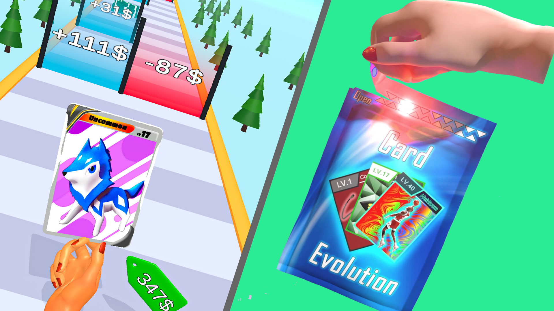 Card Rush Evolution Runner! Battle Cards Merge & Evolve Challenge ...