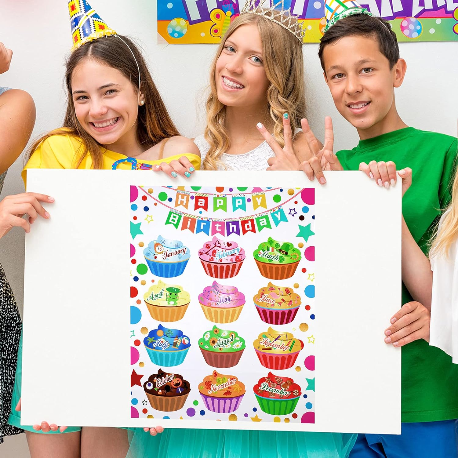 Colorido Aula Carta de Póster de Cumpleaños para Chile | Ubuy