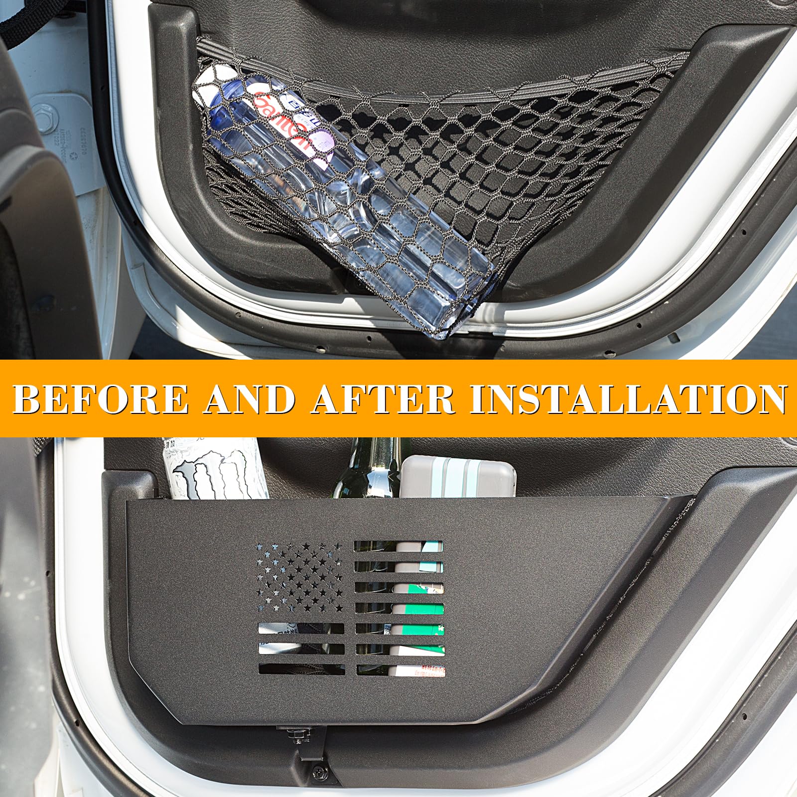 Snapklik.com : Piclafe Metal Rear Door Storage Pockets For 2018-2024 ...