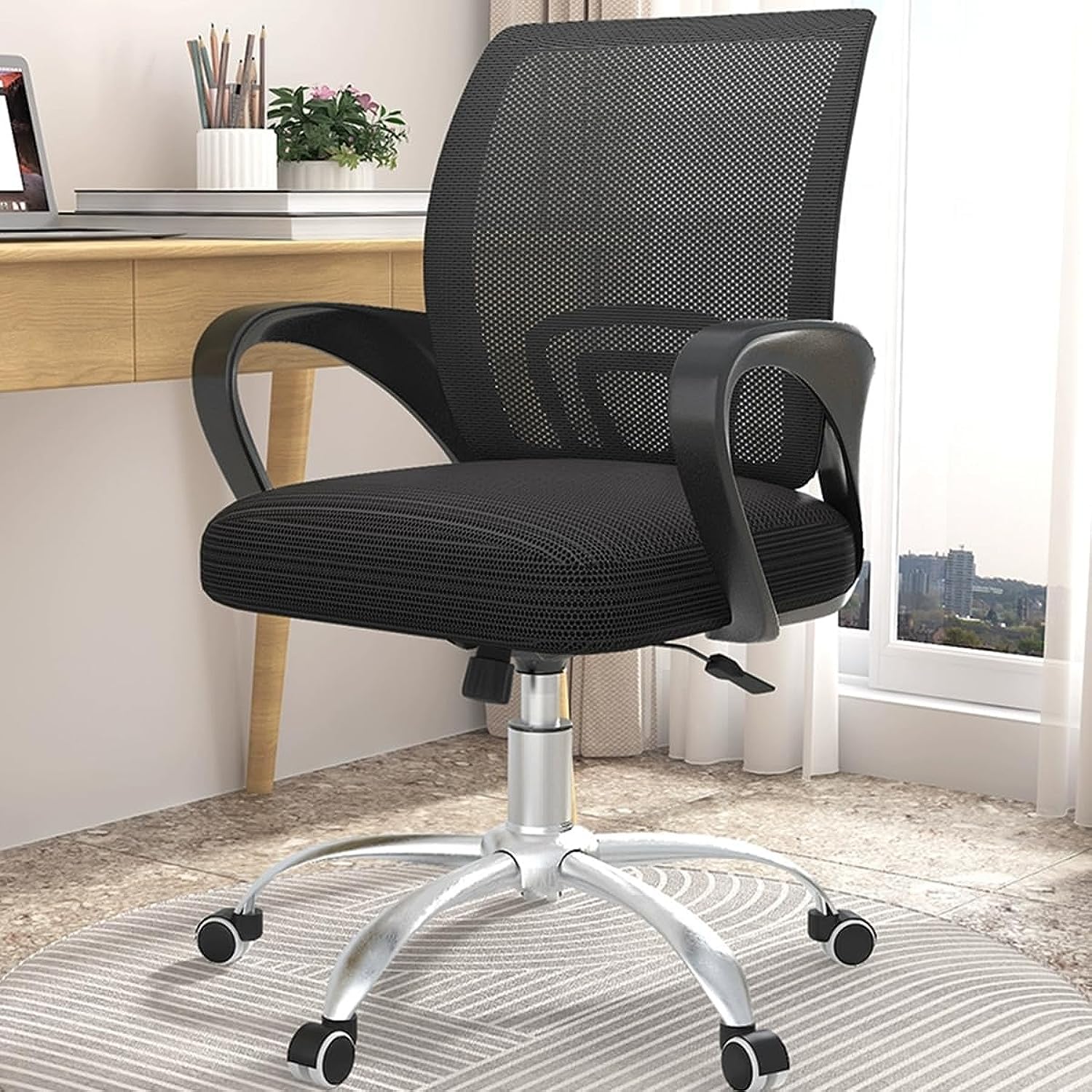 WRTEE Office Chair, Desk Chair, Ergonomic Home Office Desk Chairs ...