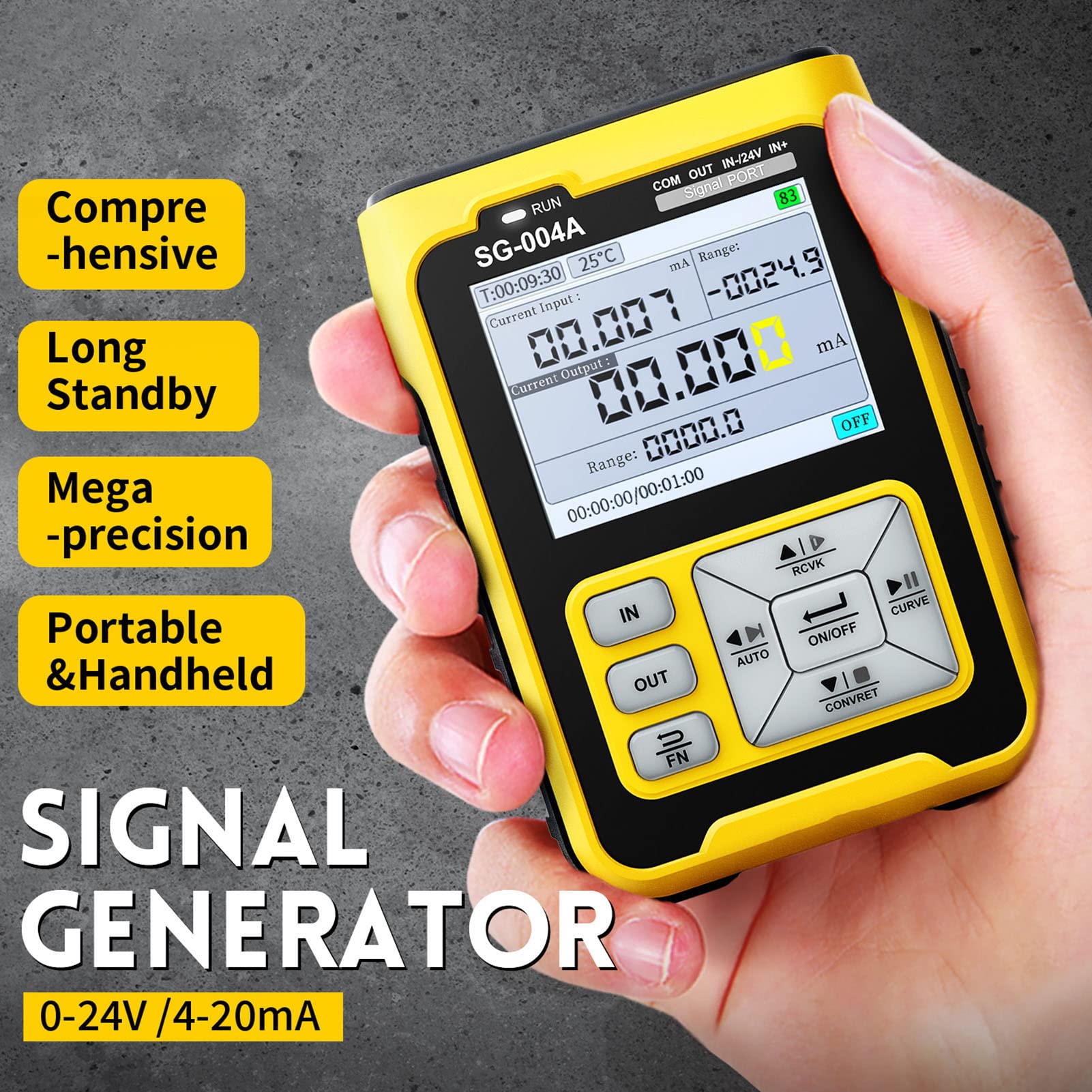 Current Voltage Simulator Riiai 4-20mA / 0-24V Signal Generator ...