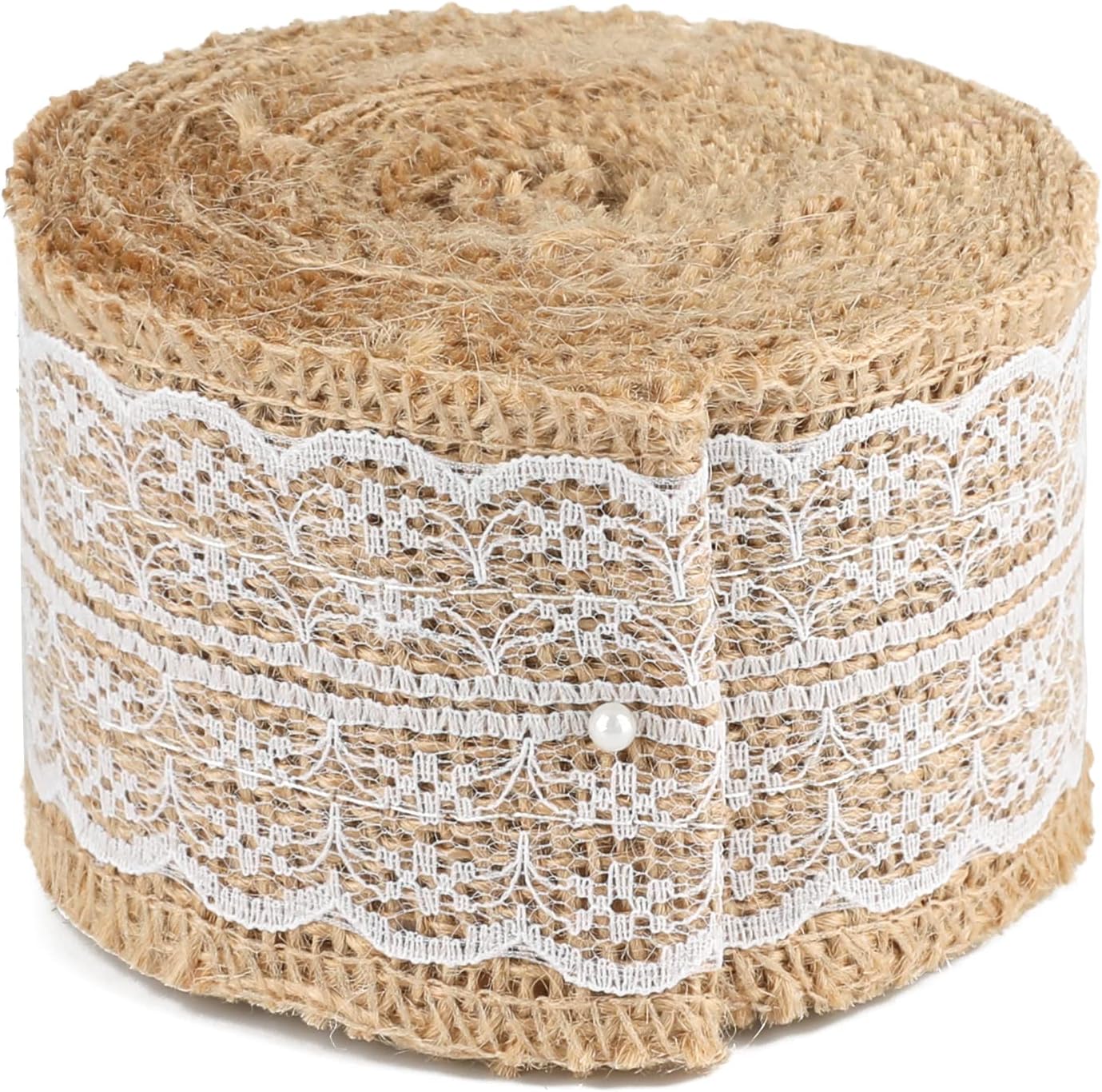 Amazon.com: Foraineam 24 Yards Burlap Ribbon, 12 Rolls Natural Burlap ...