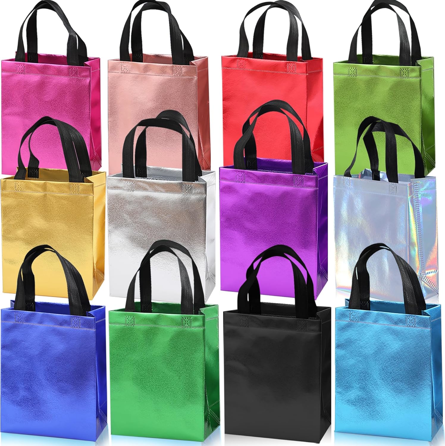 Amazon.com: YINGZI Medium Size Gift Bag 12 Reusable Gift Bags That Come ...