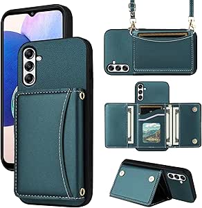 Amazon.com: Furiet Wallet Case for Samsung Galaxy A16 5G/4G with Crossbody Strap Premium PU ...