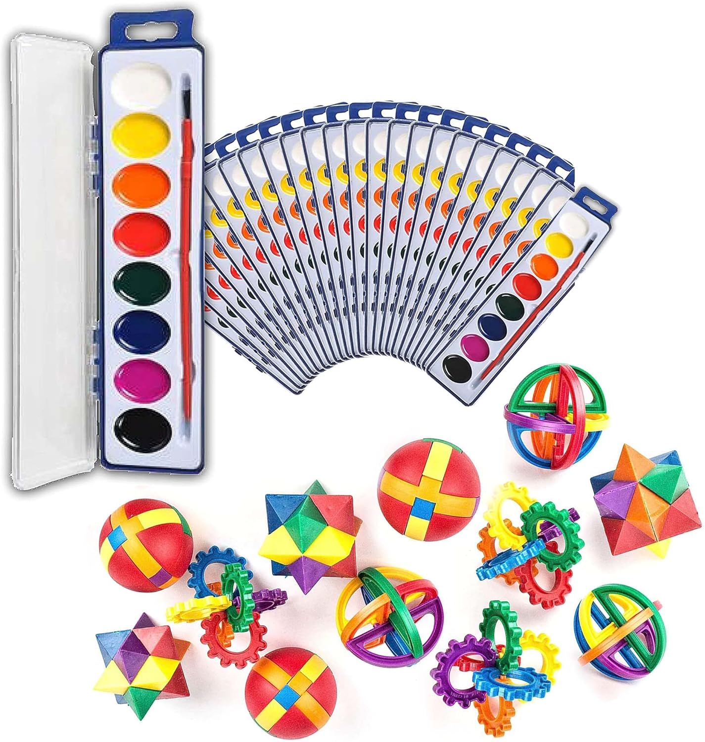 Amazon.com: Neliblu 24 Watercolor Paint Set For Kids and Adults - Bulk ...