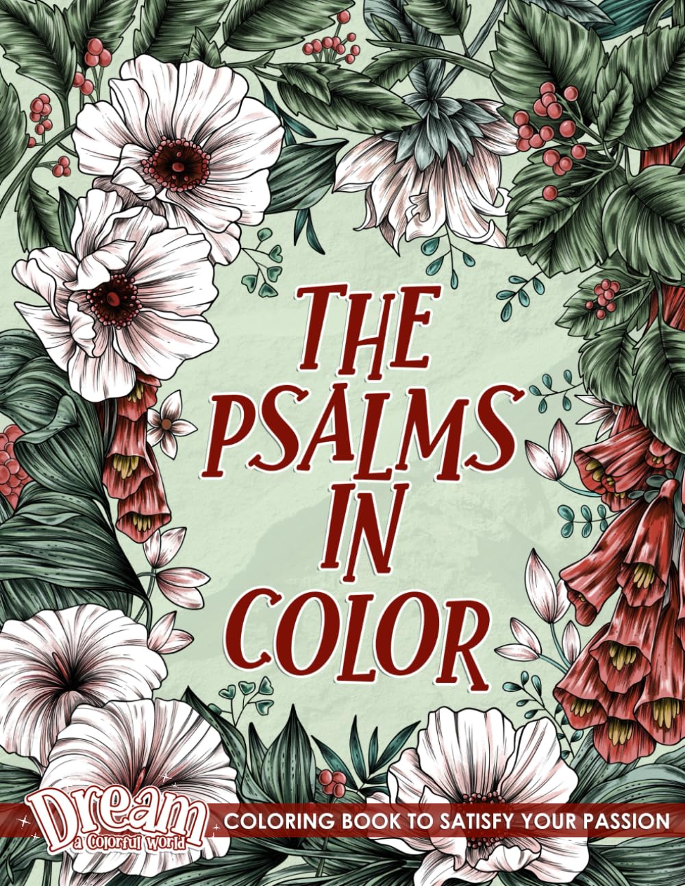 Amazon.com: The Psalms in Color: Inspirational Coloring Book with Bible ...