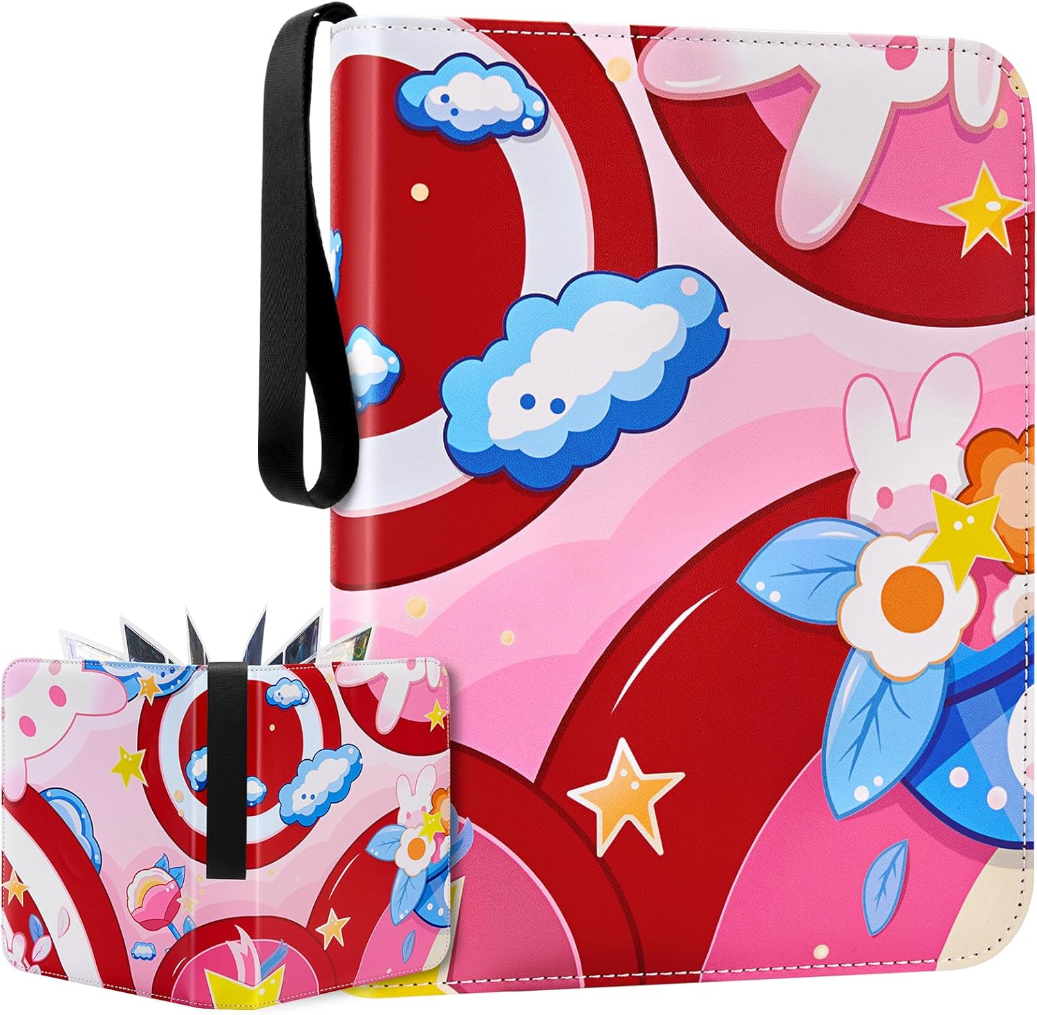 Amazon.com: Trading Card Binder, 9 Pocket Card Binder Fits 900 Cards ...