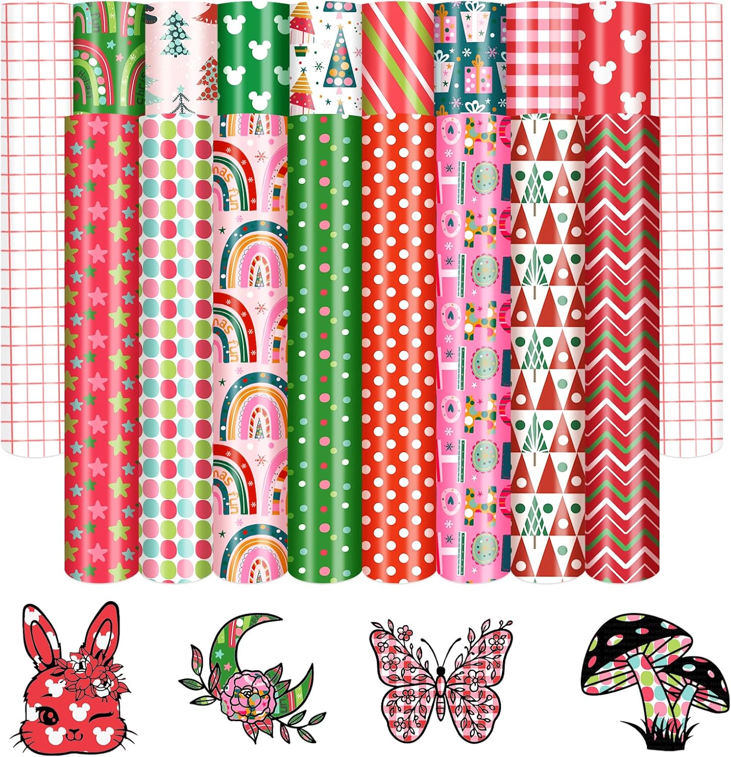 Amazon.com: Tintnut Easter Permanent Vinyl - 16 Sheets 12"x10", Red ...