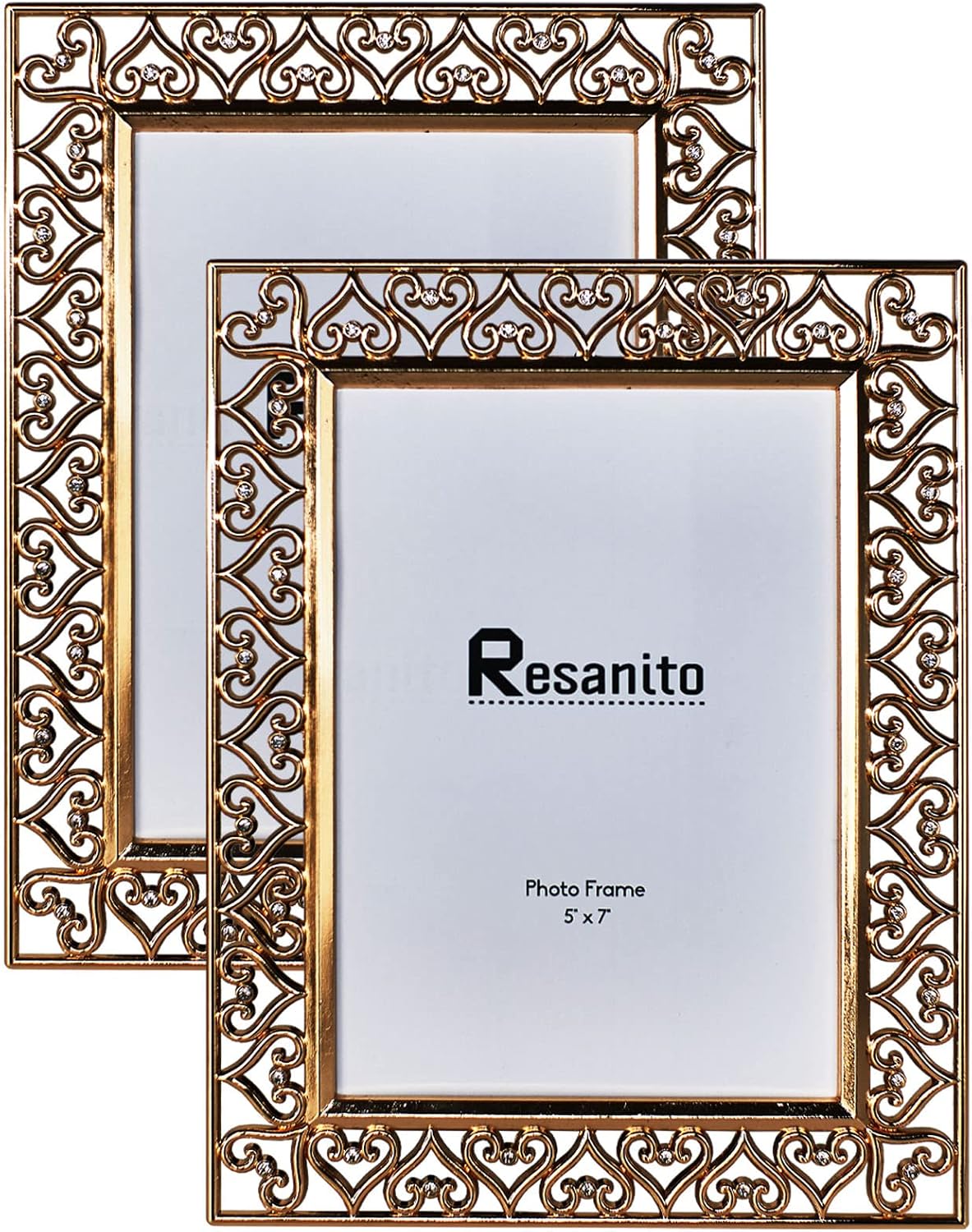 Amazon.com - Resanito 5x7 Metal Picture Frames(2 Pack), Gift Photo ...
