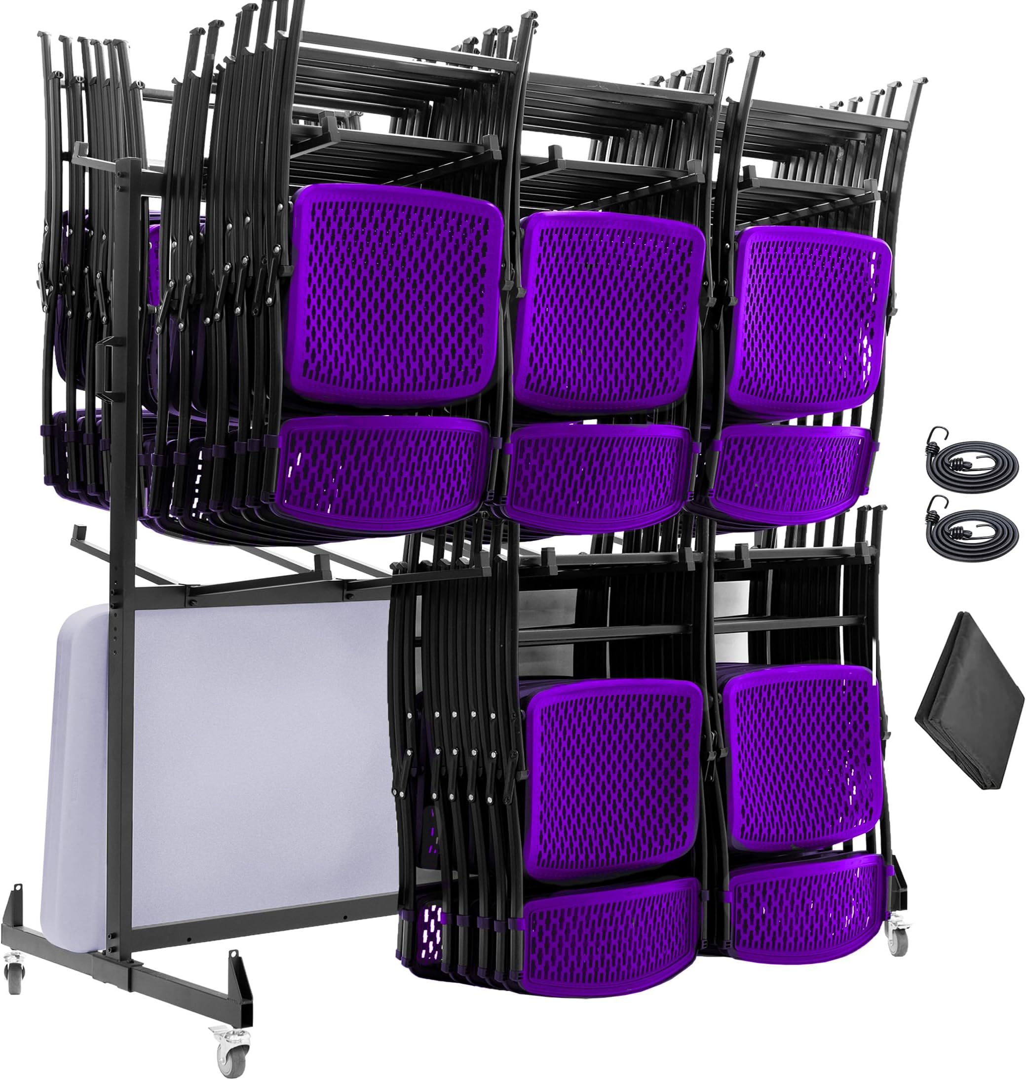 Amazon.com: Life Finds Folding Chair and Table Mobile Cart with Outdoor ...