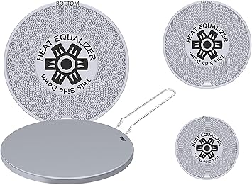 Amazon.com: Set of 3 Heat Equalizer-Heat Diffuser for Gas Stoves 6”-8 ...