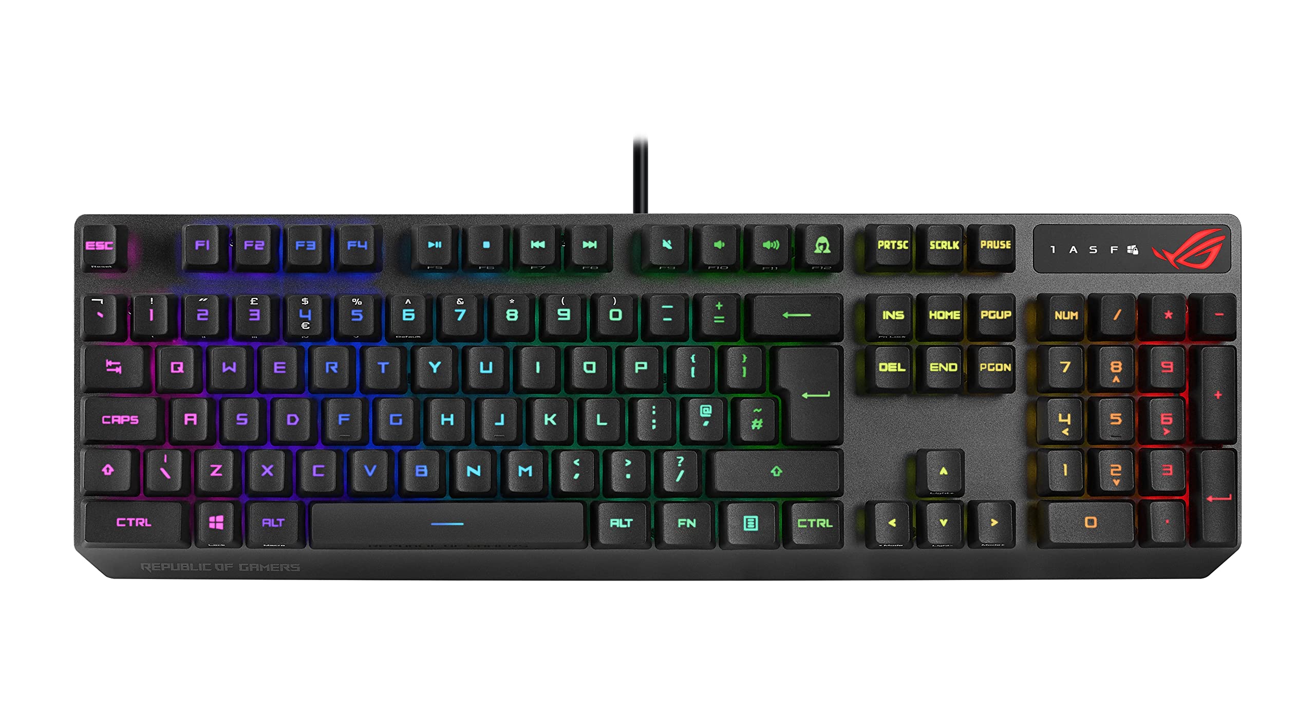 Buy ASUS ROG Strix RX Optical Mechanical RGB Gaming Keyboard for FPS ...