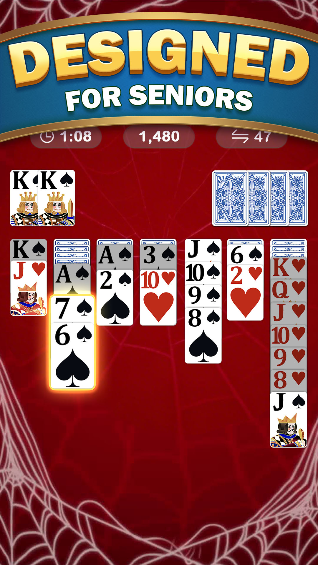 Spider Solitaire: Senior-Friendly - App on Amazon Appstore