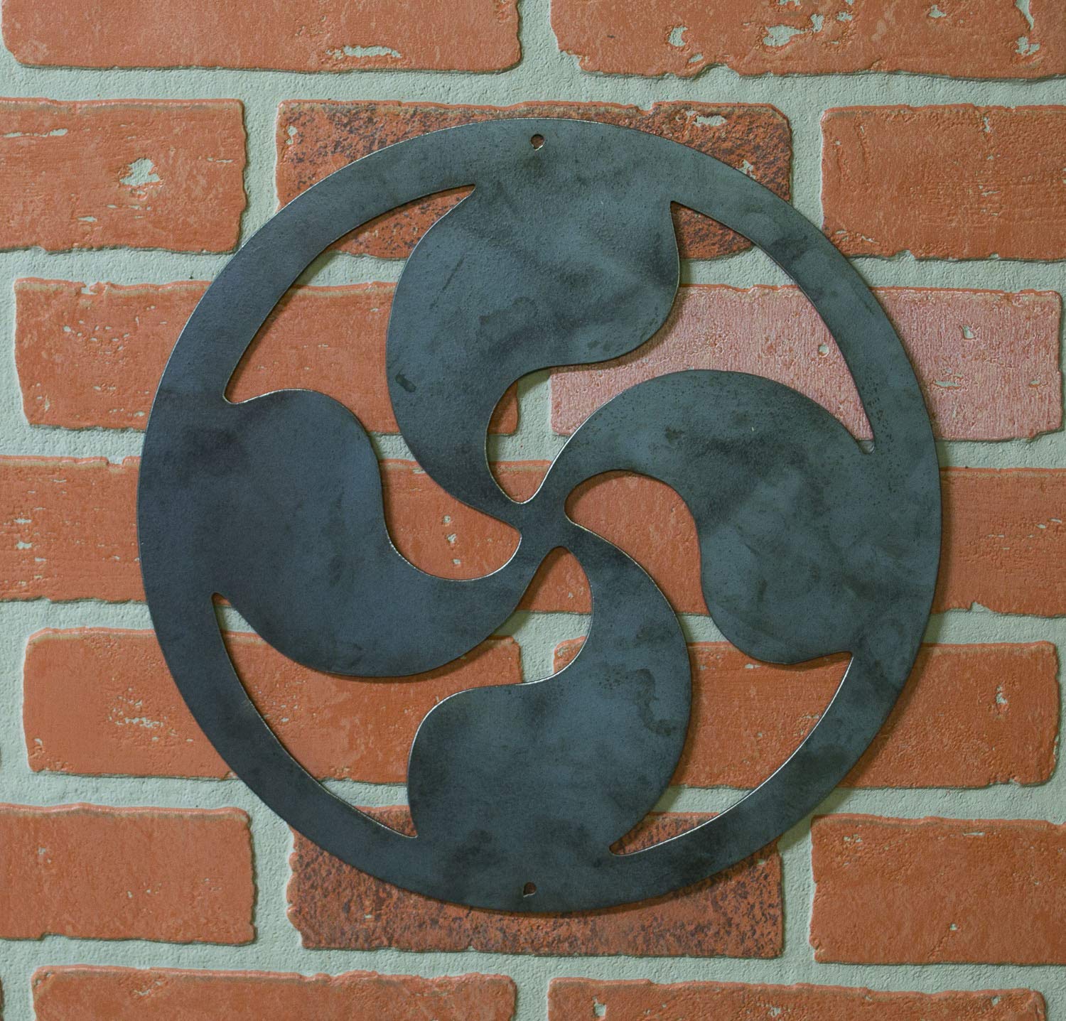 Amazon.com: Basque Cross, Lauburu, Symbol Metal Wall Art, Steel Wall ...