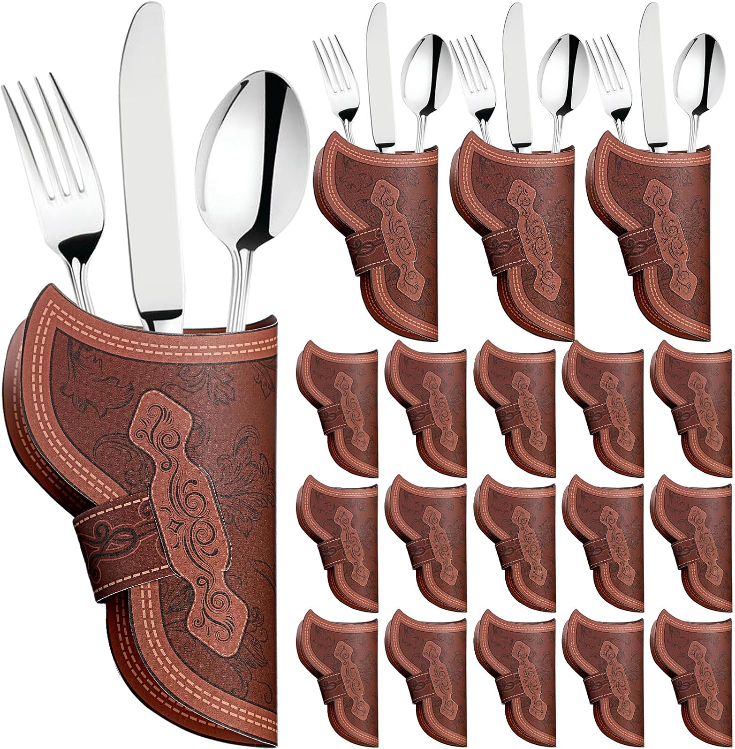 Amazon.com - Newtay Cowboy Holster Silverware Holders Cardstock Western ...