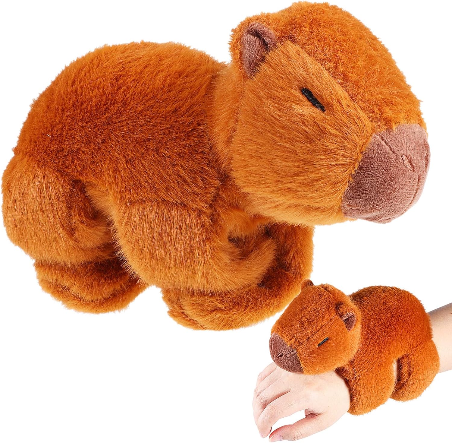 Amazon.com: ABOOFAN Capybara Slap Bracelets Plush Capybara Huggers ...