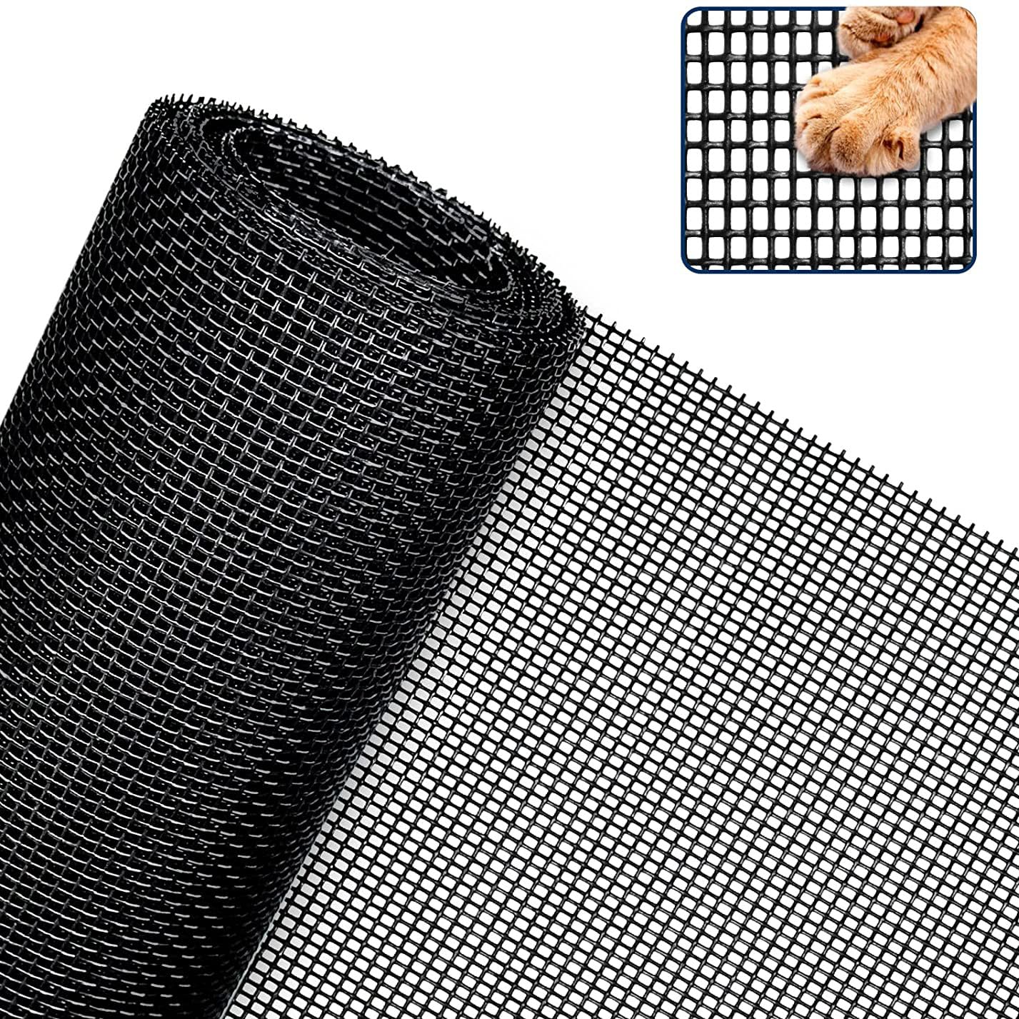Generic Pet Window Screen Mesh - Heavy-Duty Roll - Screens for Window ...