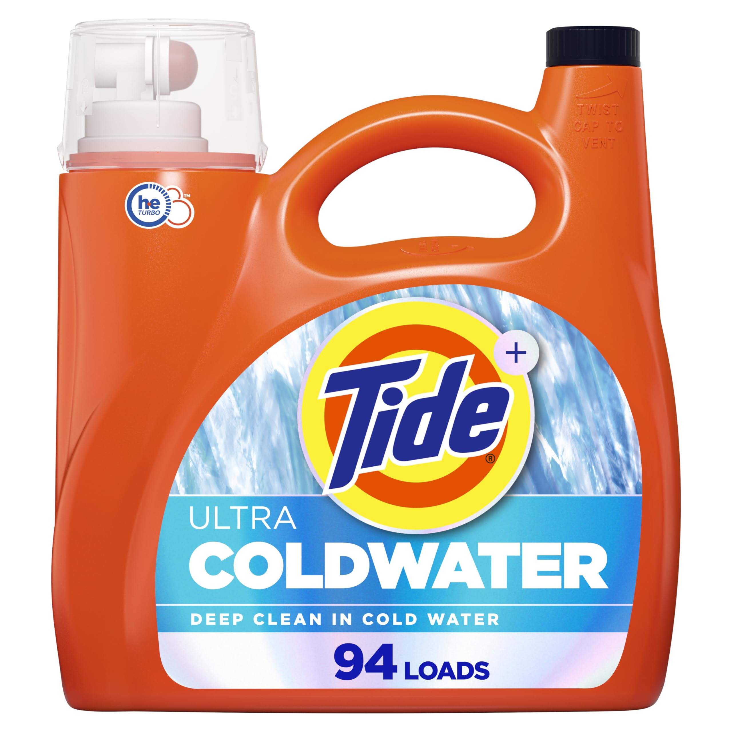 Tide Coldwater Clean Fresh HE Turbo Clean Liquid Laundry Detergent, 3 ...