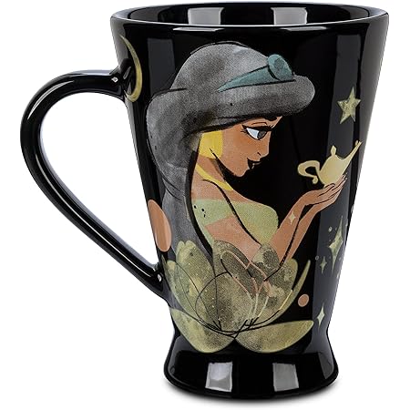 Amazon.com | Disney Jasmine and ''Ali'' Latte Mug – Aladdin: Coffee ...