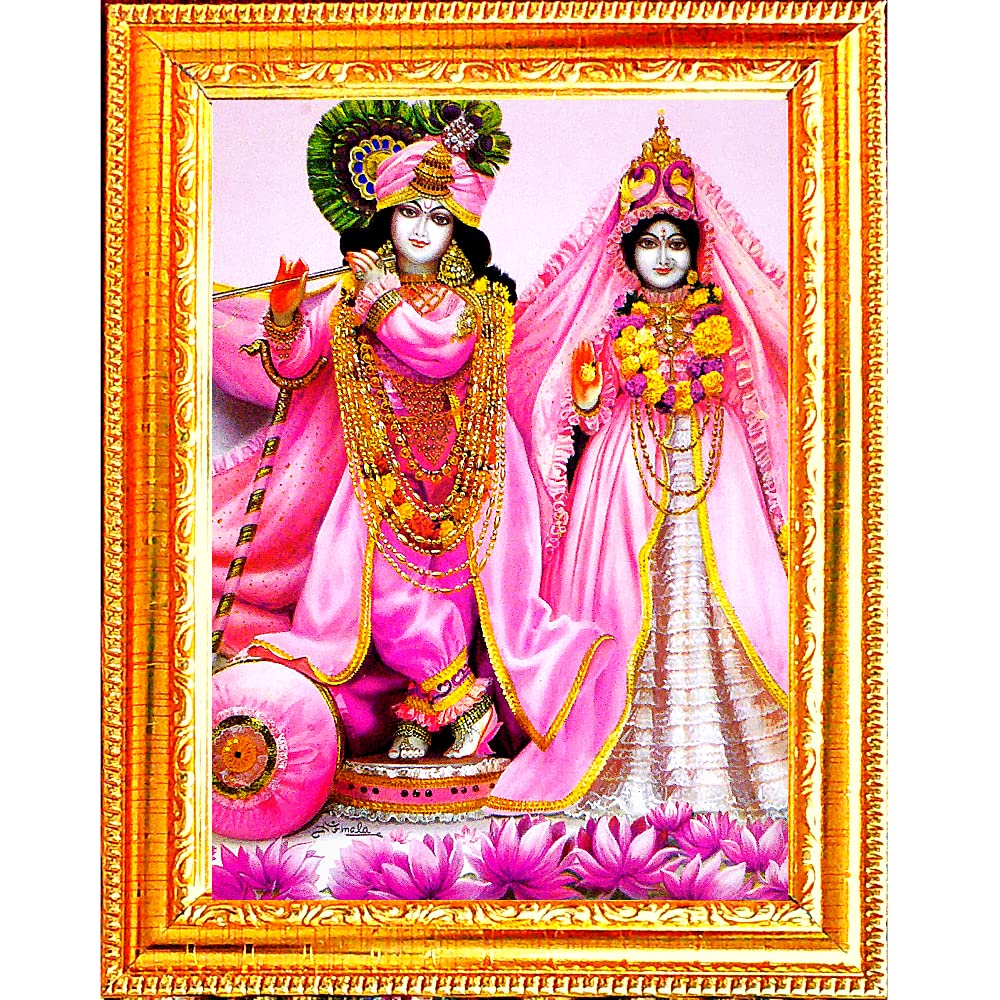 Buy Suninow God Radha Krishna Religious Framed Painting for Wall and ...
