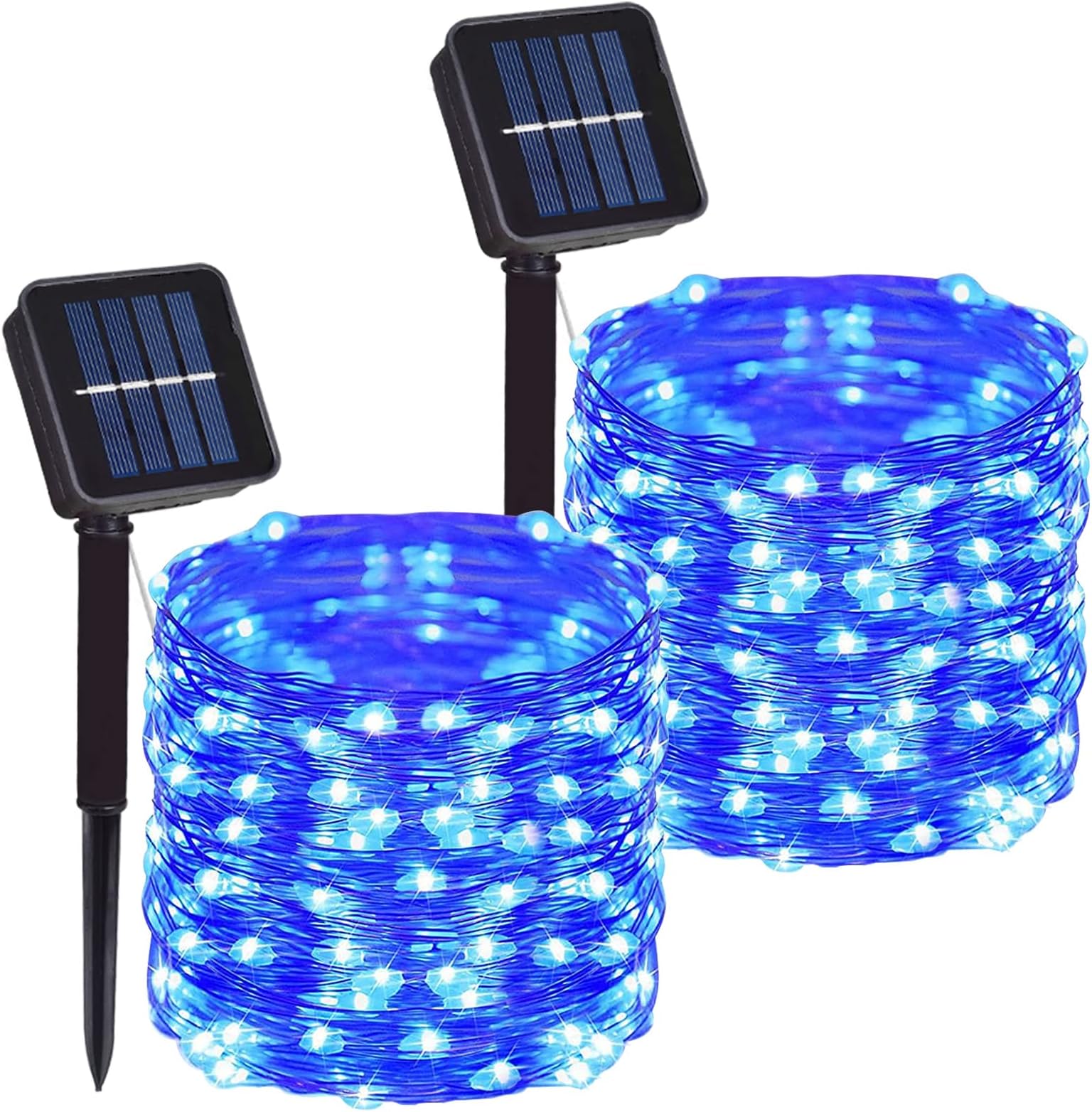 Baquler Solar String Light Outdoor Waterproof LED 4 Pack Each 33ft 100 ...