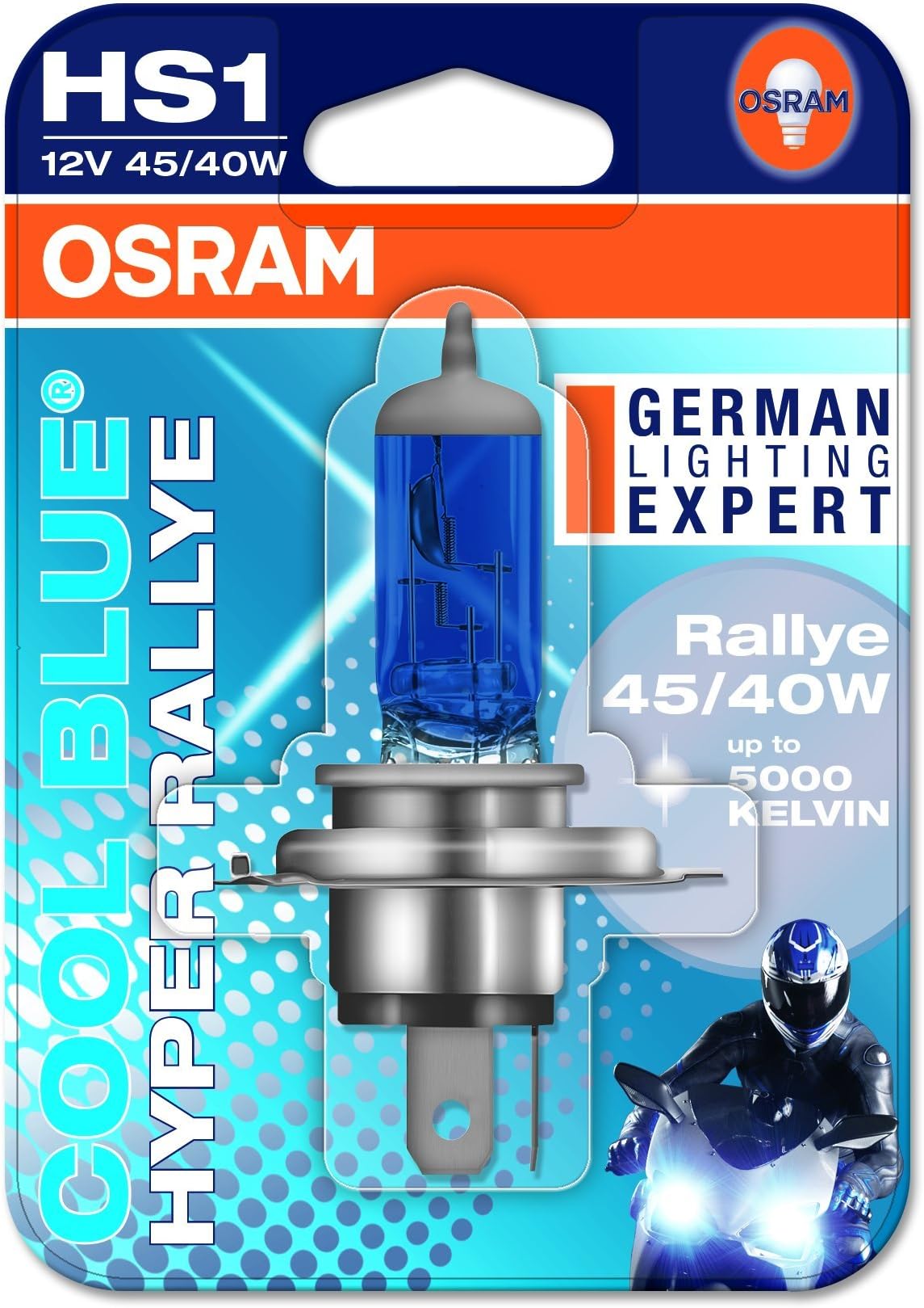 Osram HS1 Halogen Cool Blue Hyper Rallye 62185 Exterior Headlight Bulb ...