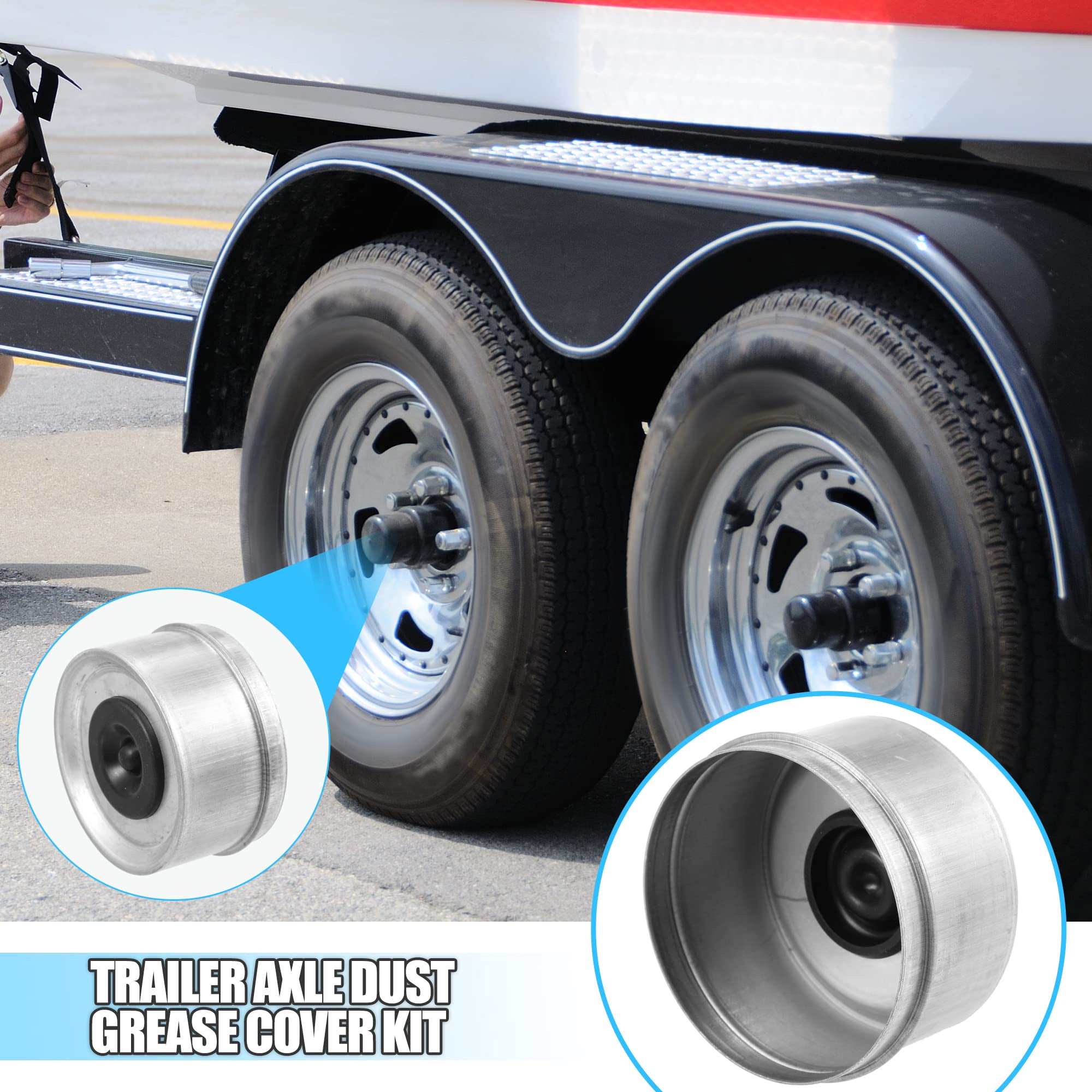Bearing Buddy Grease Caps 4-Pack Trailer Axle Dust Caps 2.72" - Dexter ...