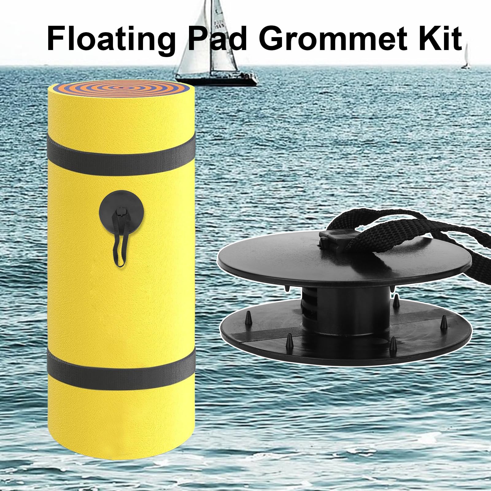 Snapklik.com : Floating Mat Tether Kit, Portable Floating Water Mat ...