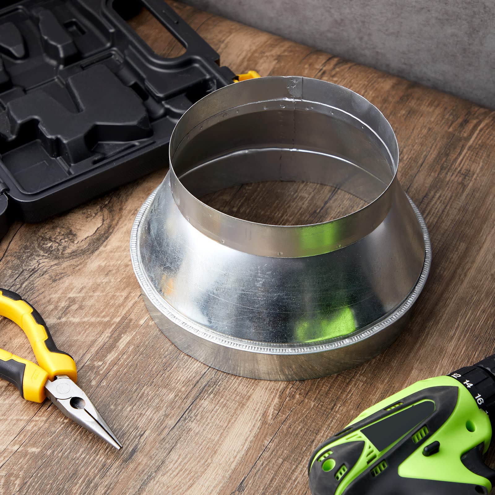 Dunzy Duct Reducer 8 to 6 Inch Ducting Connector Duct Adapter Air ...