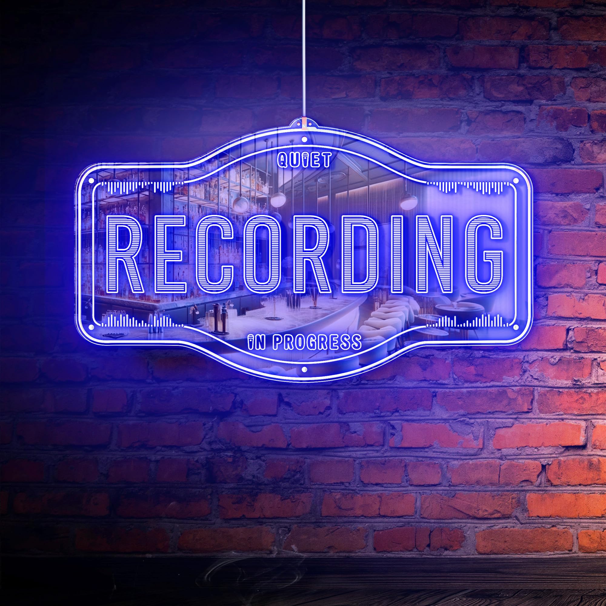 Amazon.com : ADVPRO Recording In Progress Quiet Studio RGB Glam Plus ...