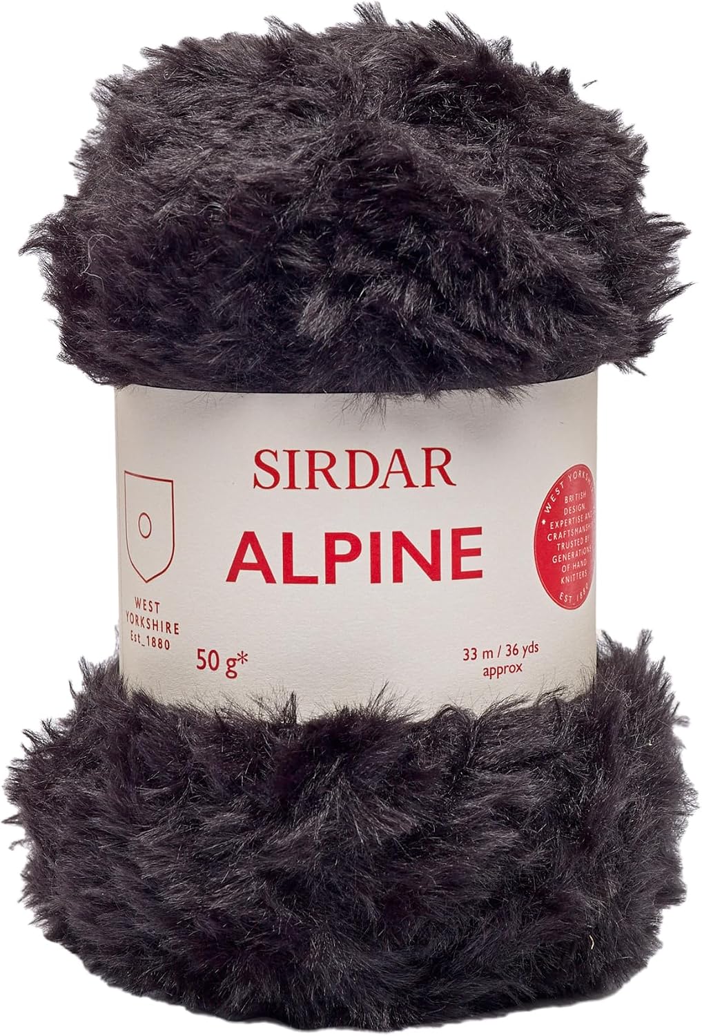 Amazon.com: Sirdar Alpine - Luxe Faux Fur Yarn - Panther (401) - 50g