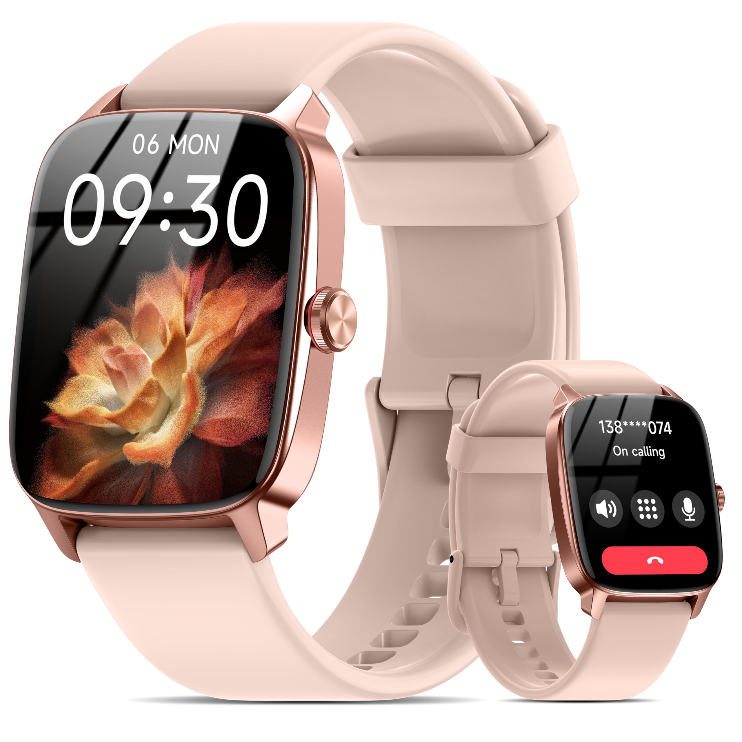 Amazon | スマートウォッチ iPhone & Android 対応 1.83インチ 大画面