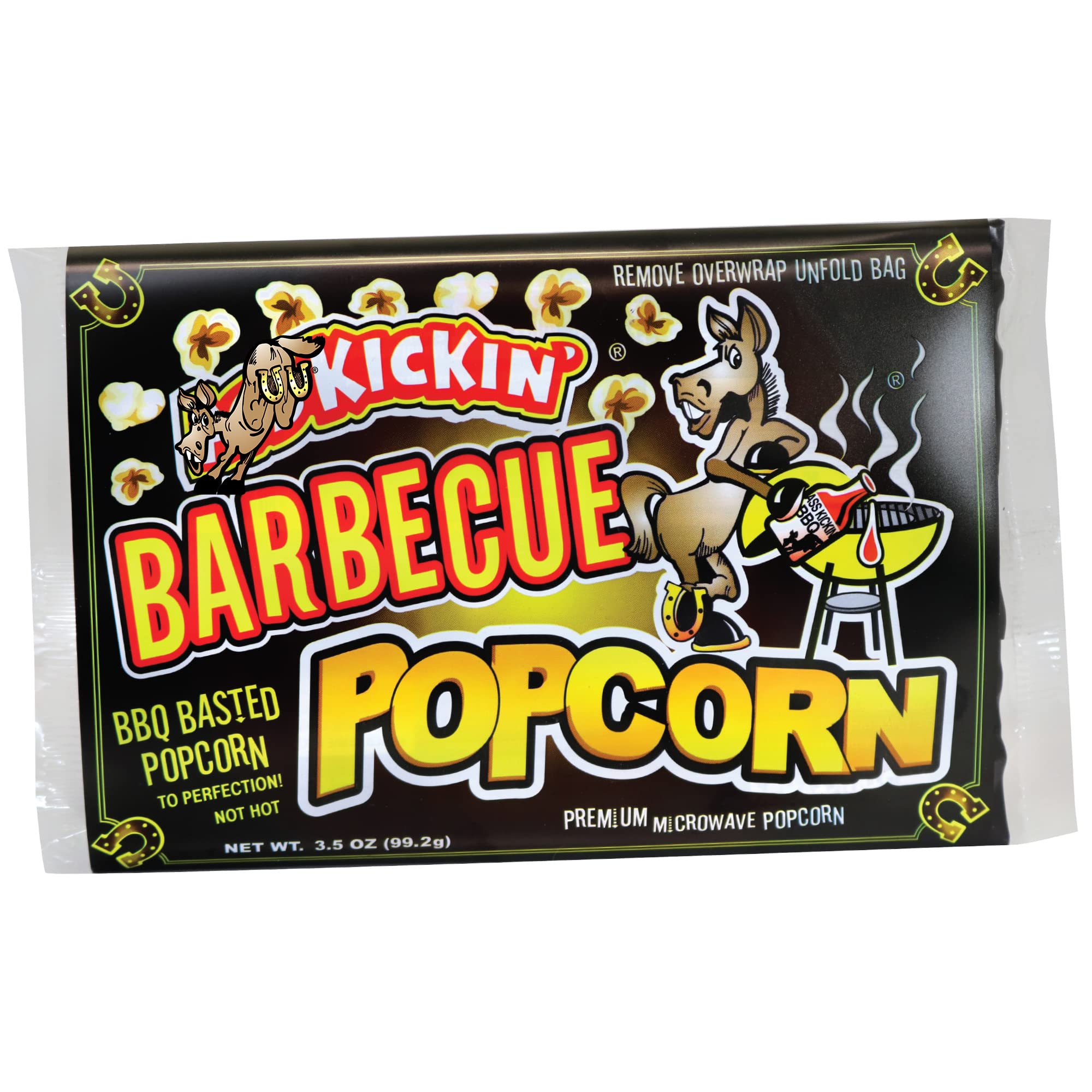 Amazon.com: KICKIN' BBQ Microwave Popcorn Bags - 3 Pack - Ultimate ...