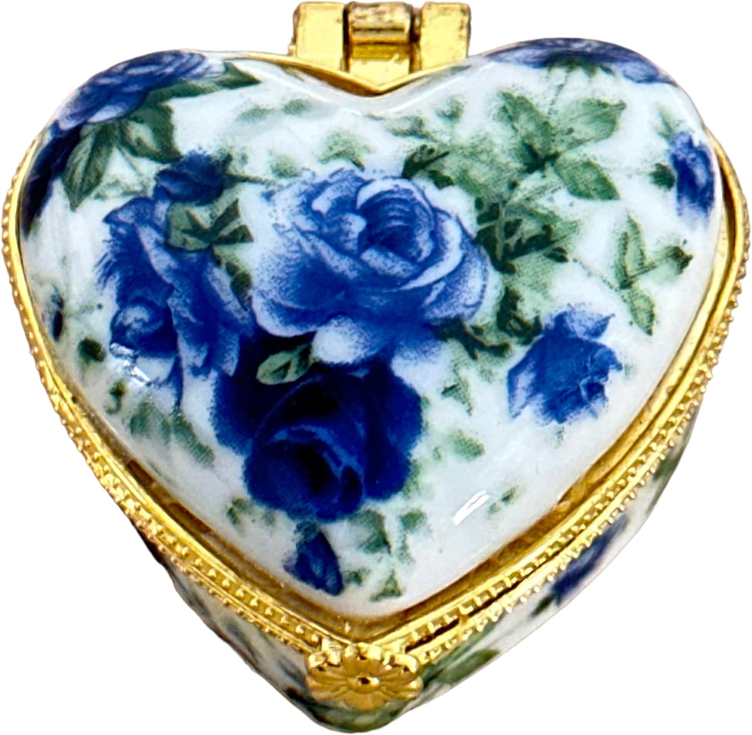 Amazon.com: Evenchae Miniature Porcelain Box with Hinged Lid - Jewelry ...