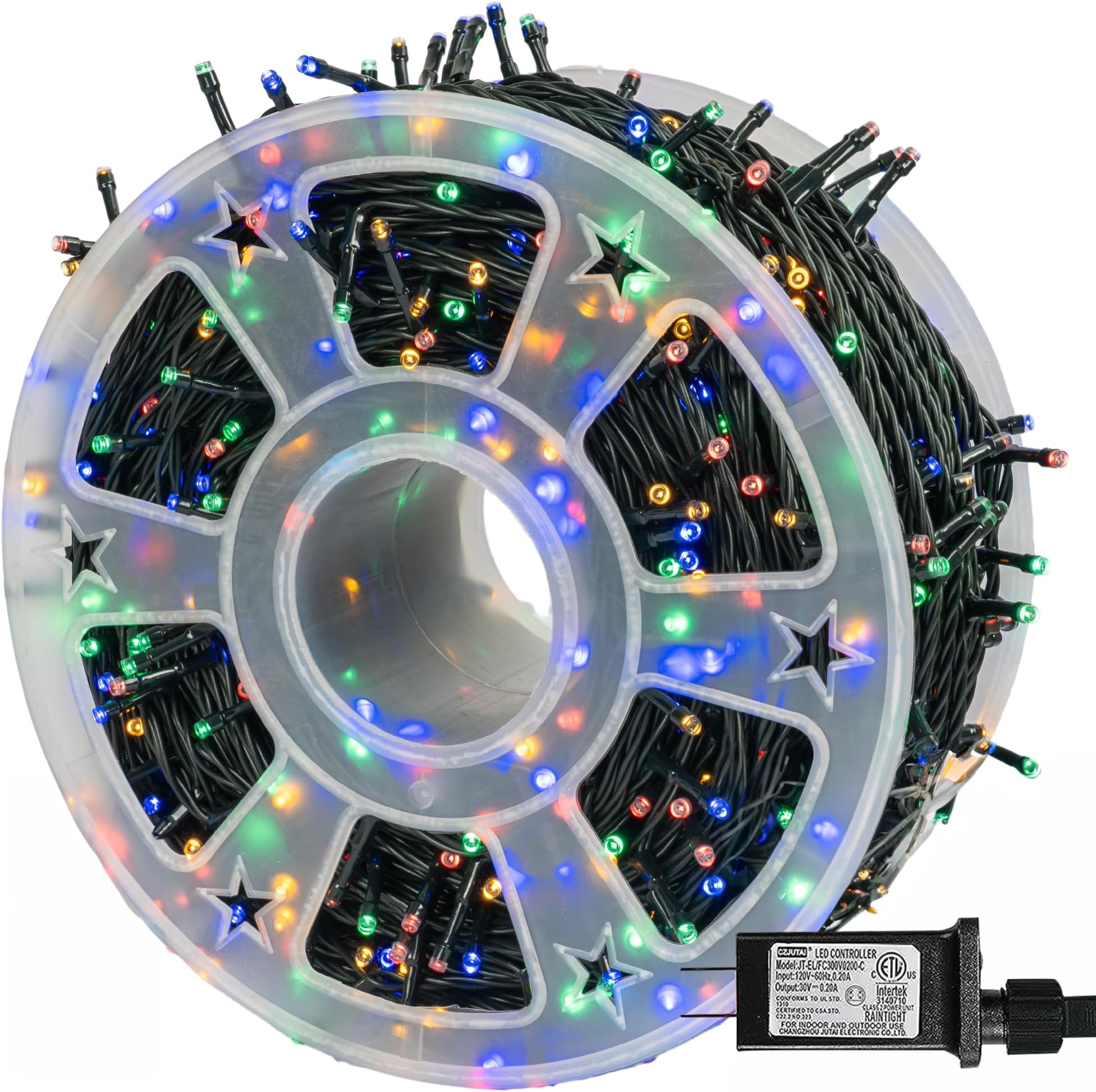 Amazon.com: Dazzle Bright 164 FT 500 LED Christmas String Lights ...