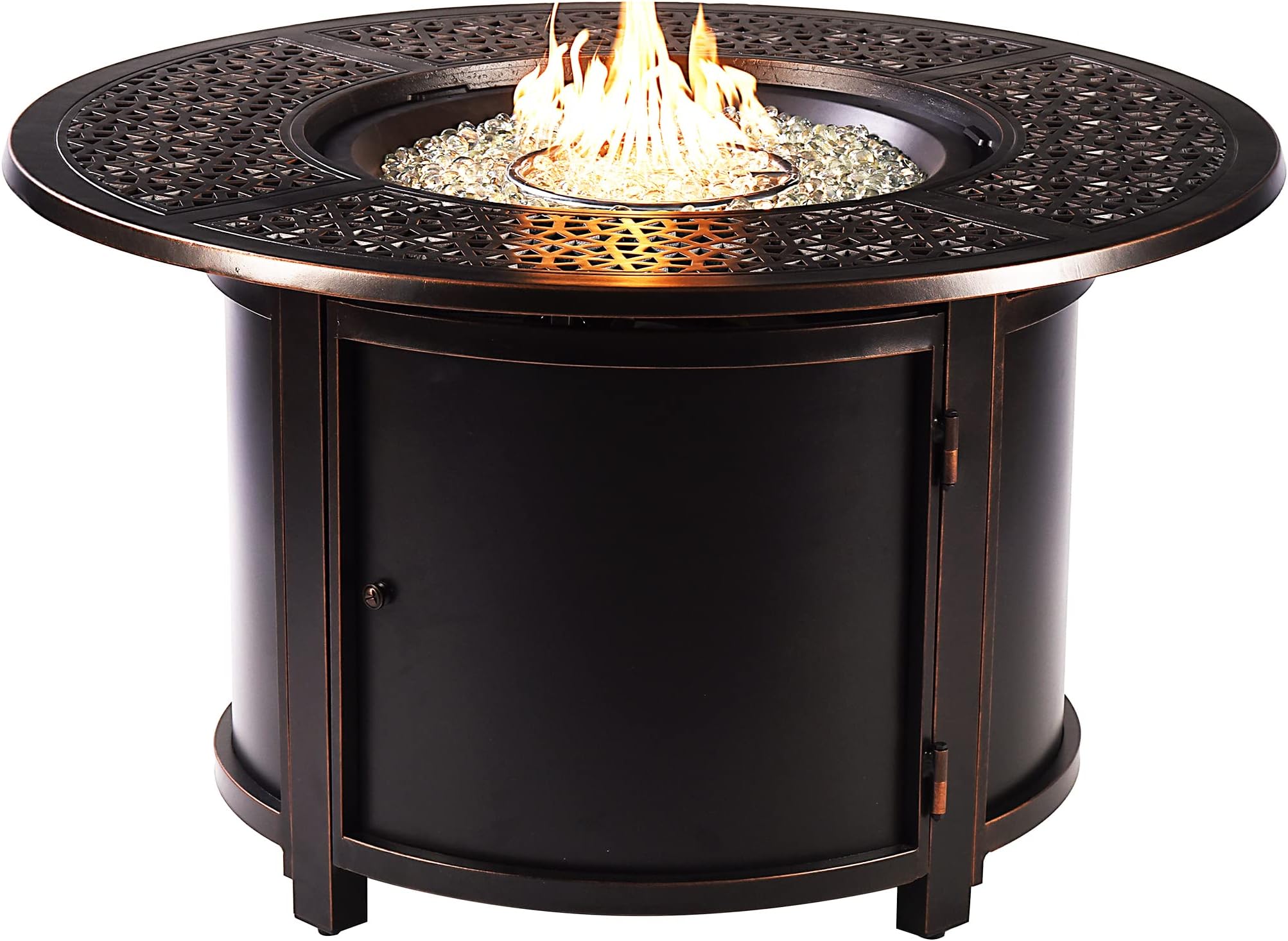Amazon.com: Darlee AC Series 60-Inch Round Propane Fire Pit Dining ...